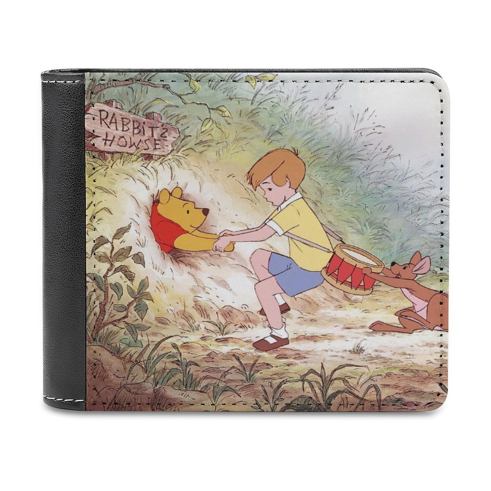 Winnie The Pooh Mens Wallet Genuine Leather Bifold Extra Capacity ...