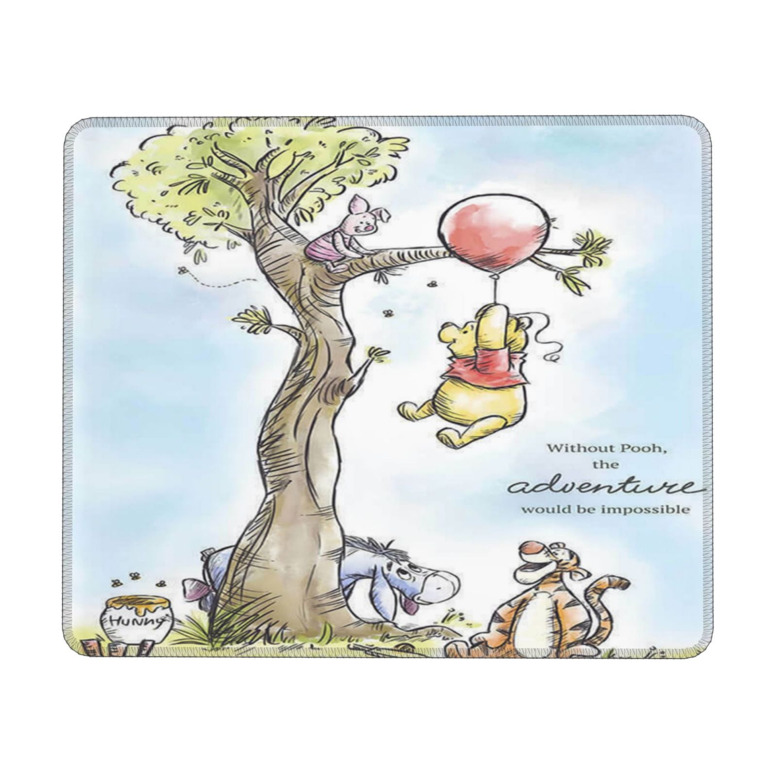 Winnie The Poo Mouse Pad Office Gaming Anime Cartoon Mousepad 10 x 12 ...