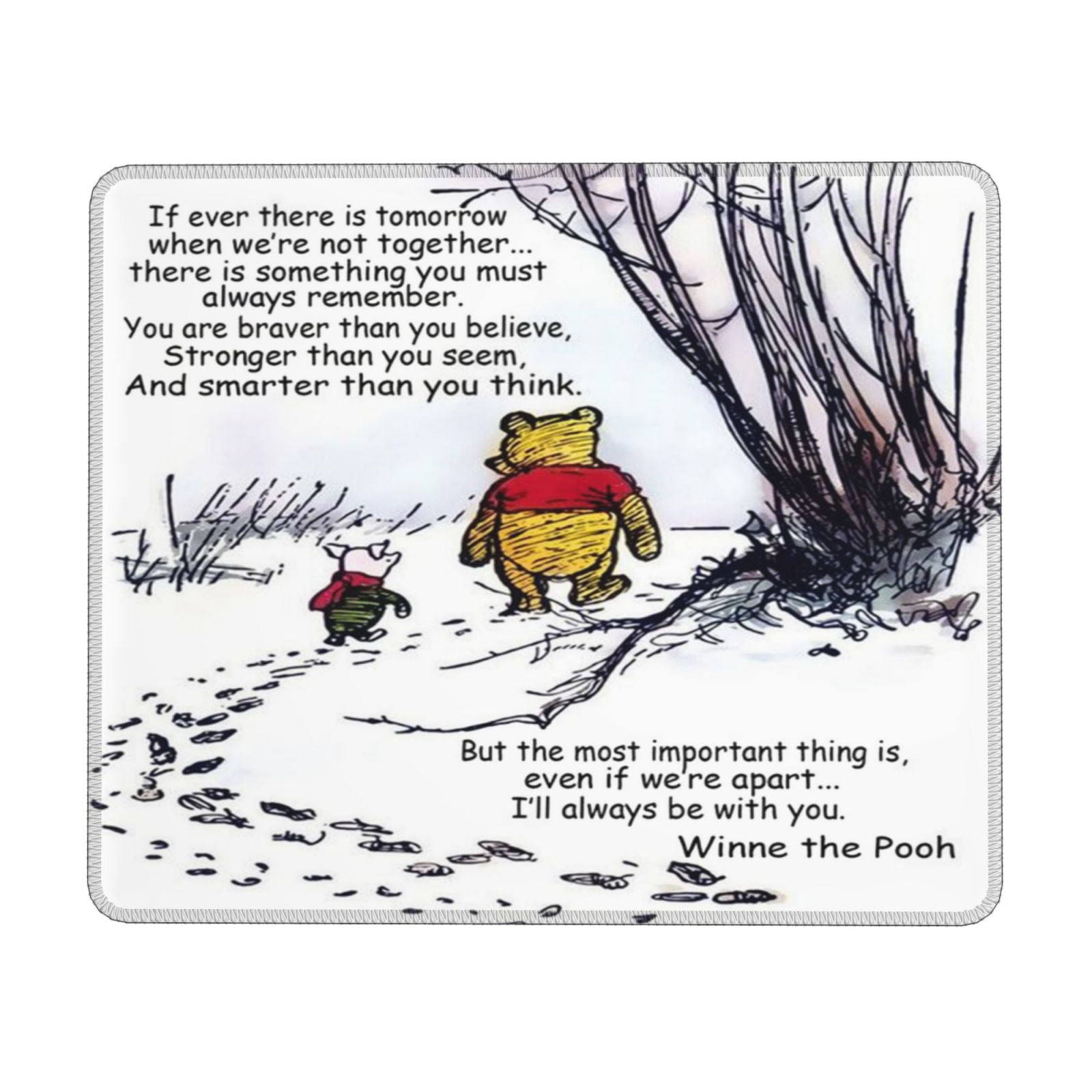 Winnie The Poo Mouse Pad Office Gaming Anime Cartoon Mousepad 10 x 12 ...