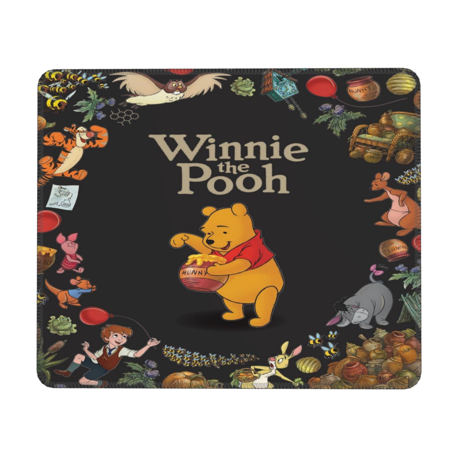 Winnie The Poo Mouse Pad Office Gaming Anime Cartoon Mousepad 7.9 x 9.5 ...