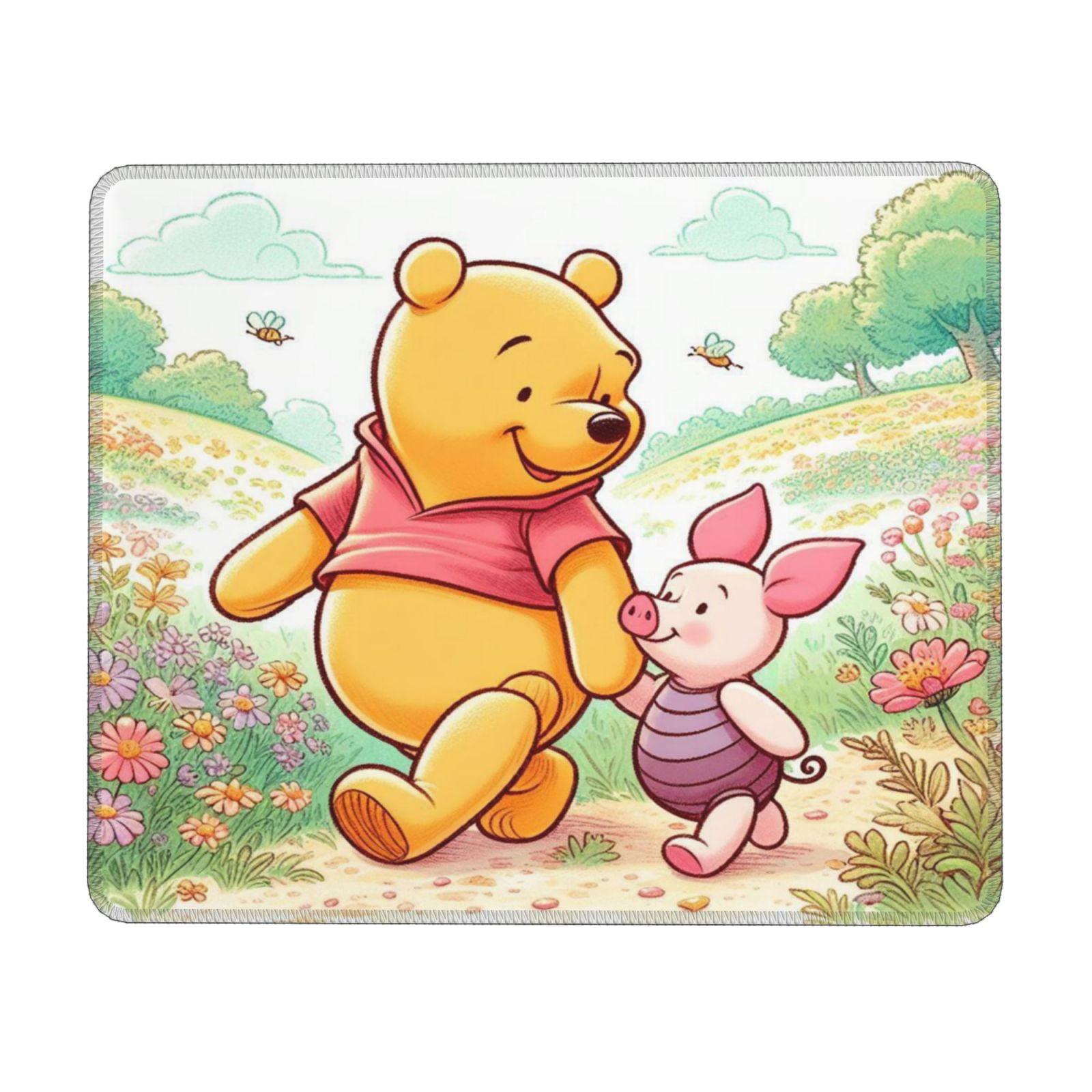 Winnie The Poo Mouse Pad Office Gaming Anime Cartoon Mousepad 7.9 x 9.5 ...