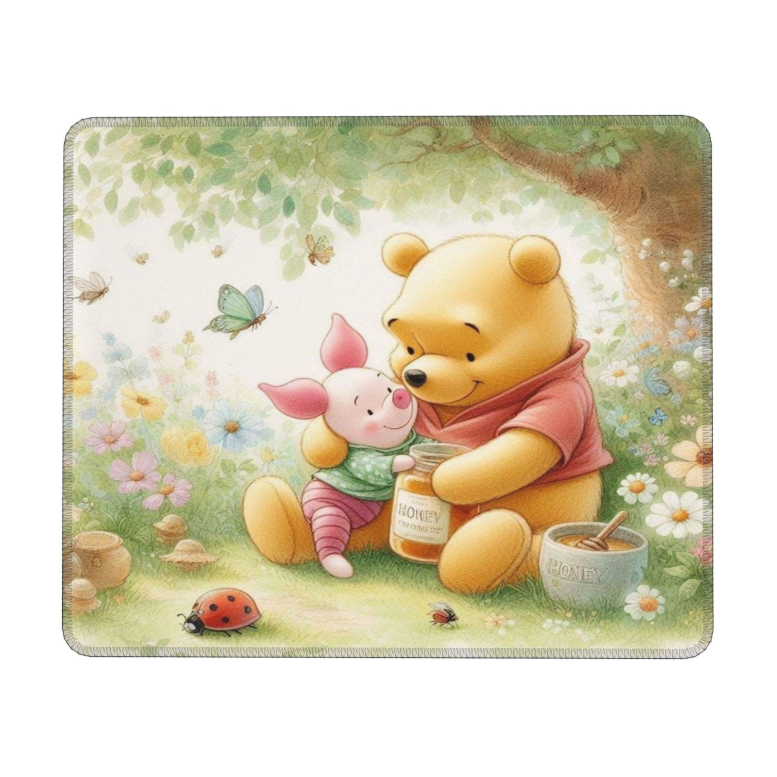 Winnie The Poo Mouse Pad Office Gaming Anime Cartoon Mousepad 7.9 x 9.5 ...