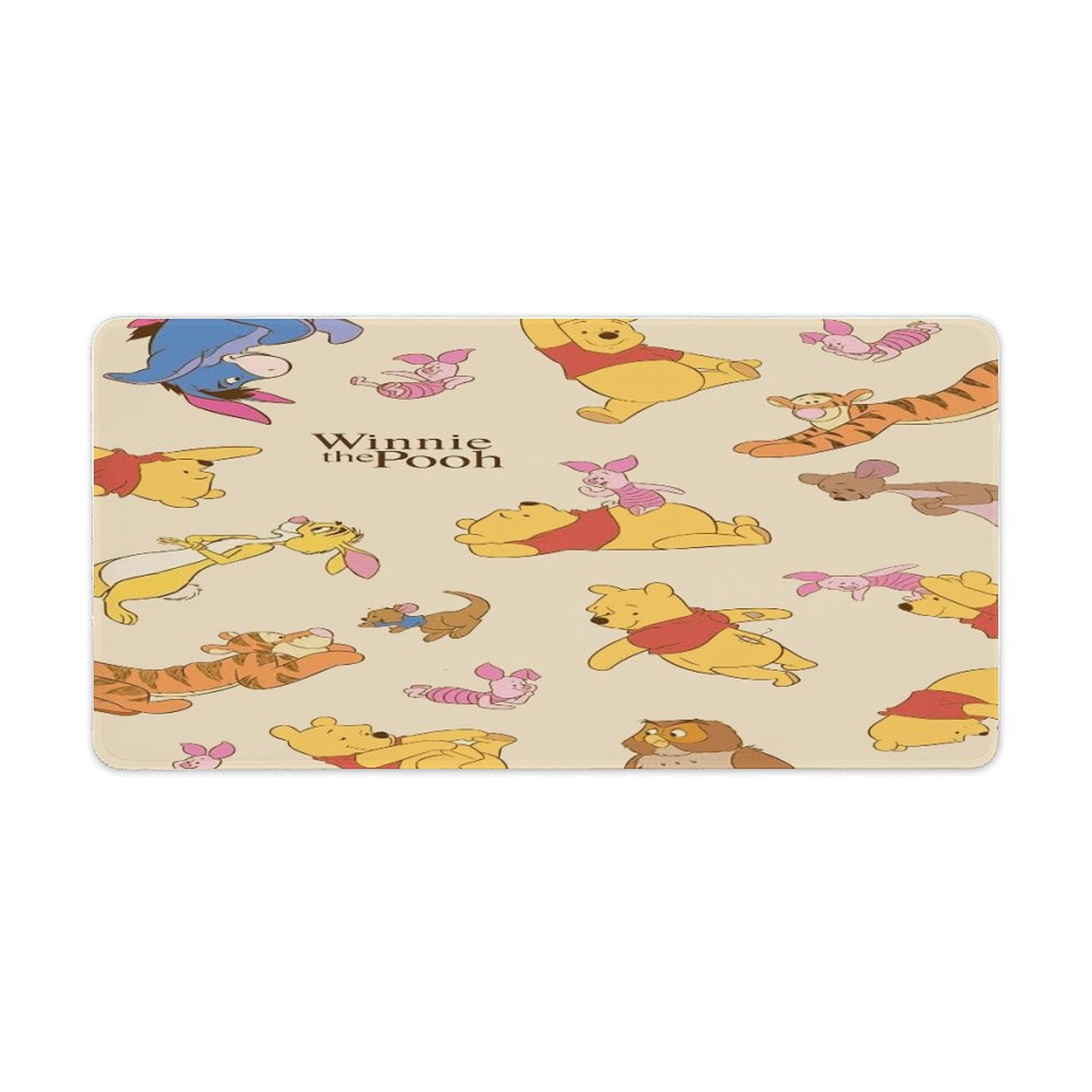 Winnie The Poo Mouse Pad with Stitched Edge Desk Mat Keyboard Pad for ...