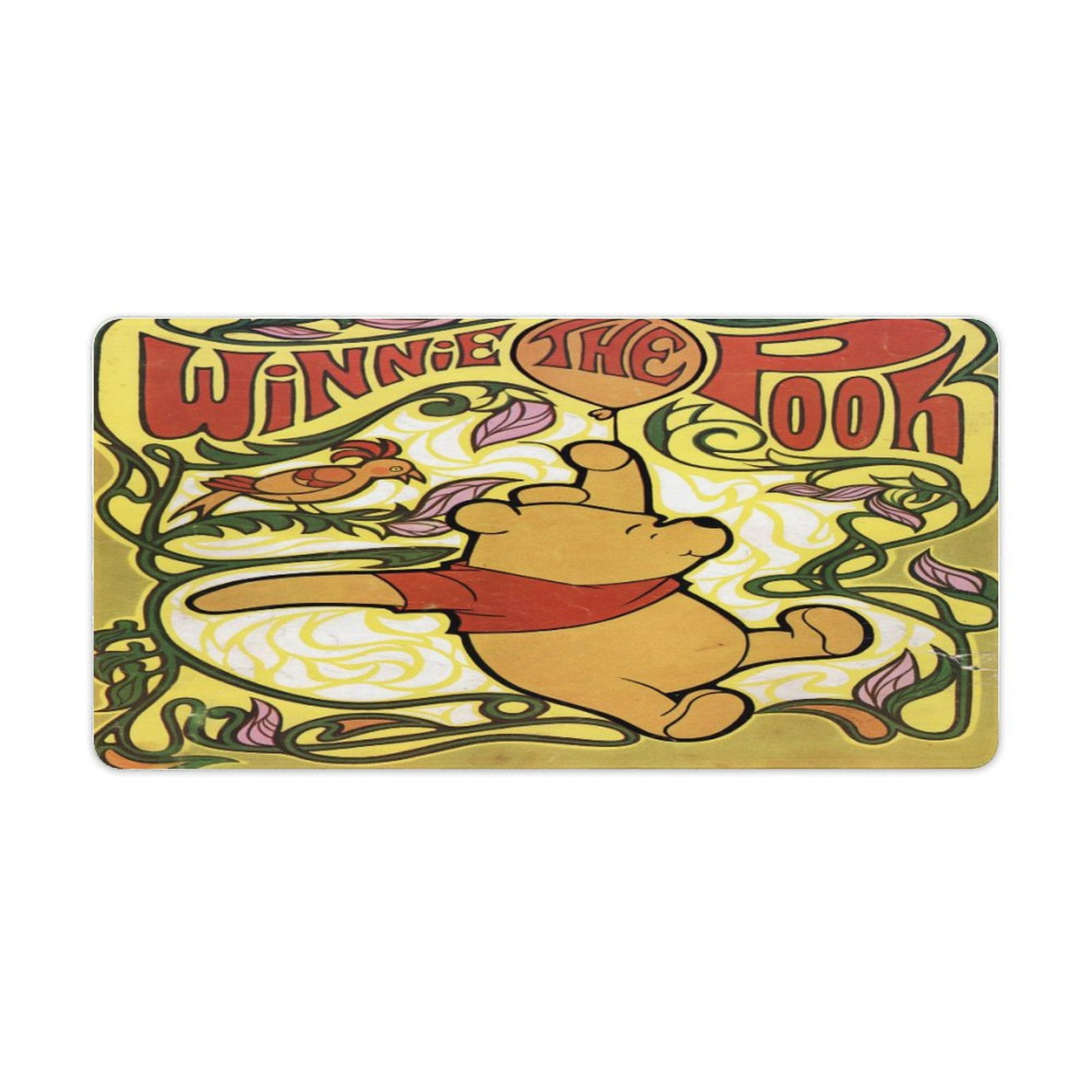 Winnie The Poo Mouse Pad with Stitched Edge Desk Mat Keyboard Pad for ...