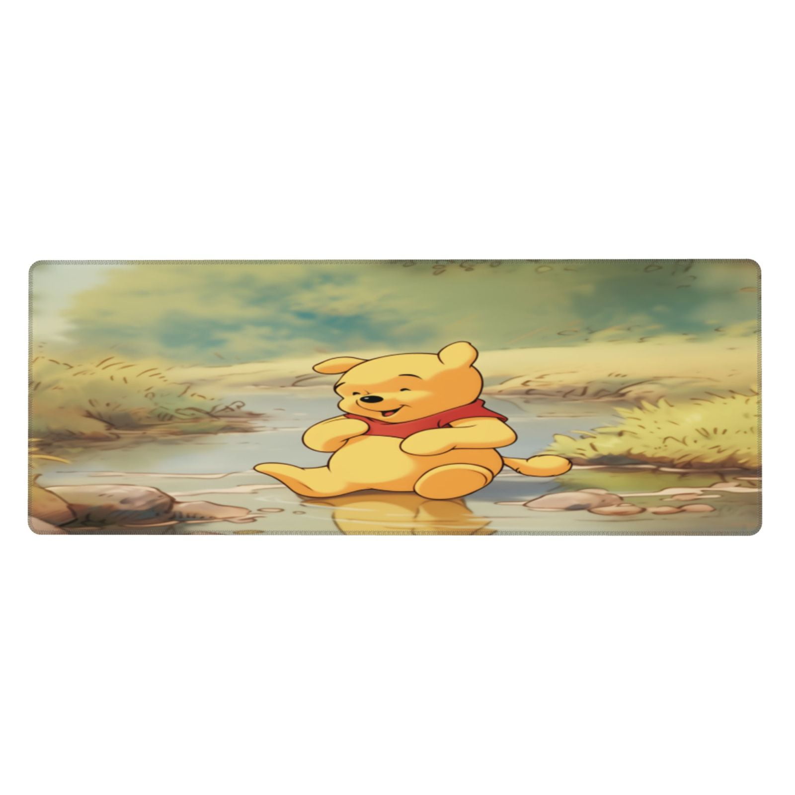 Winnie The Poo Mouse Pad with Stitched Edge Desk Mat Keyboard Pad for ...