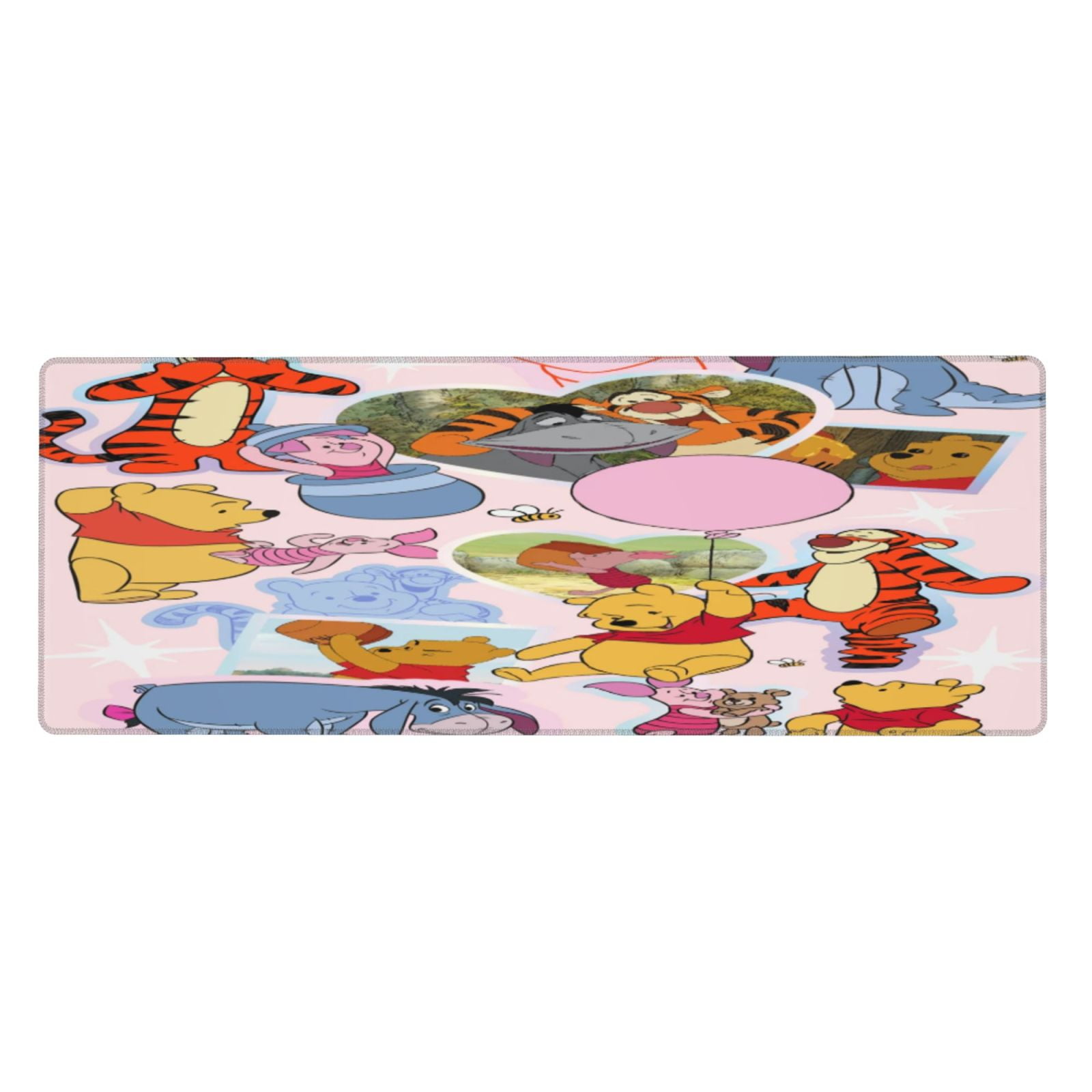 Winnie The Poo Mouse Pad with Stitched Edge Desk Mat Keyboard Pad for ...
