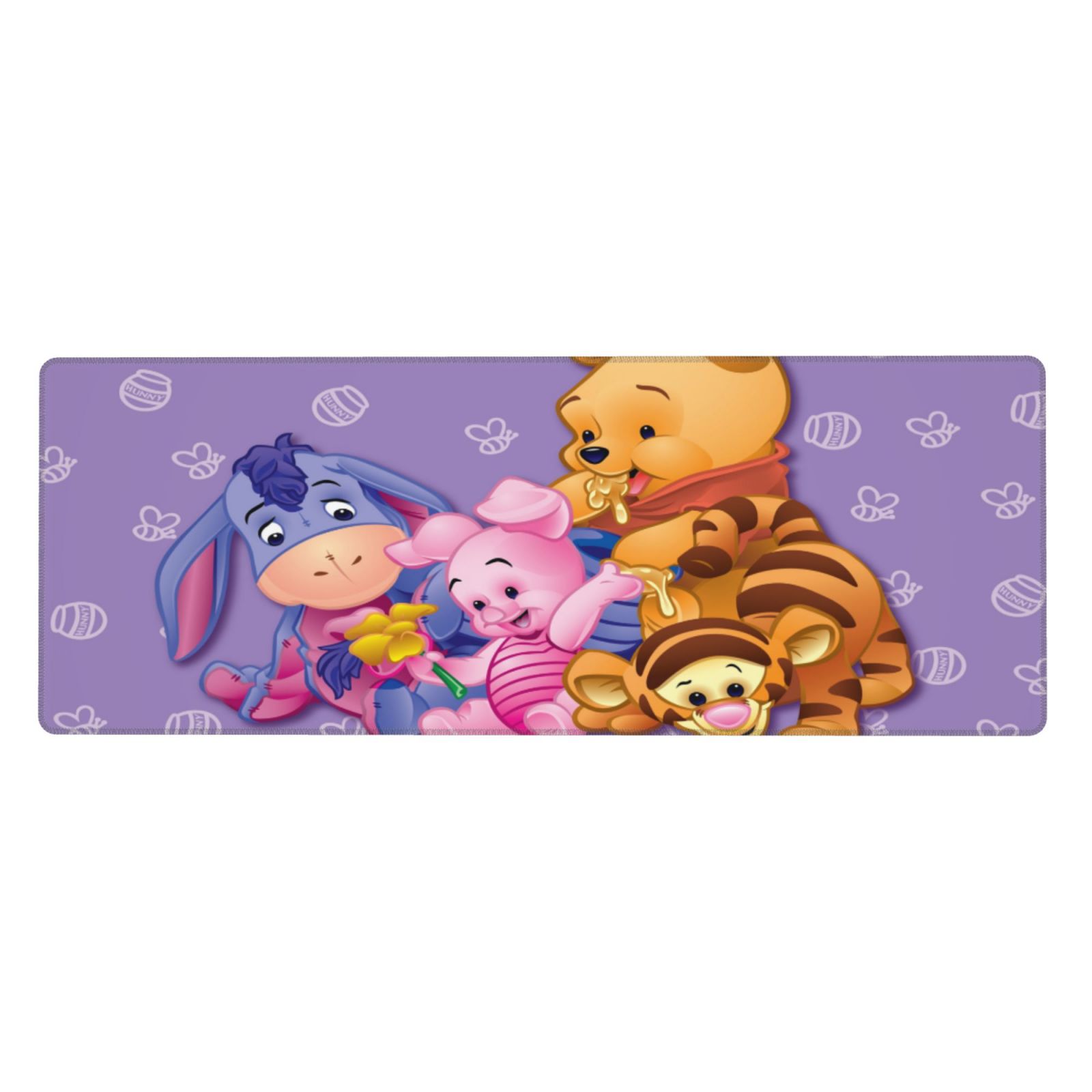 Winnie The Poo Mouse Pad with Stitched Edge Desk Mat Keyboard Pad for ...