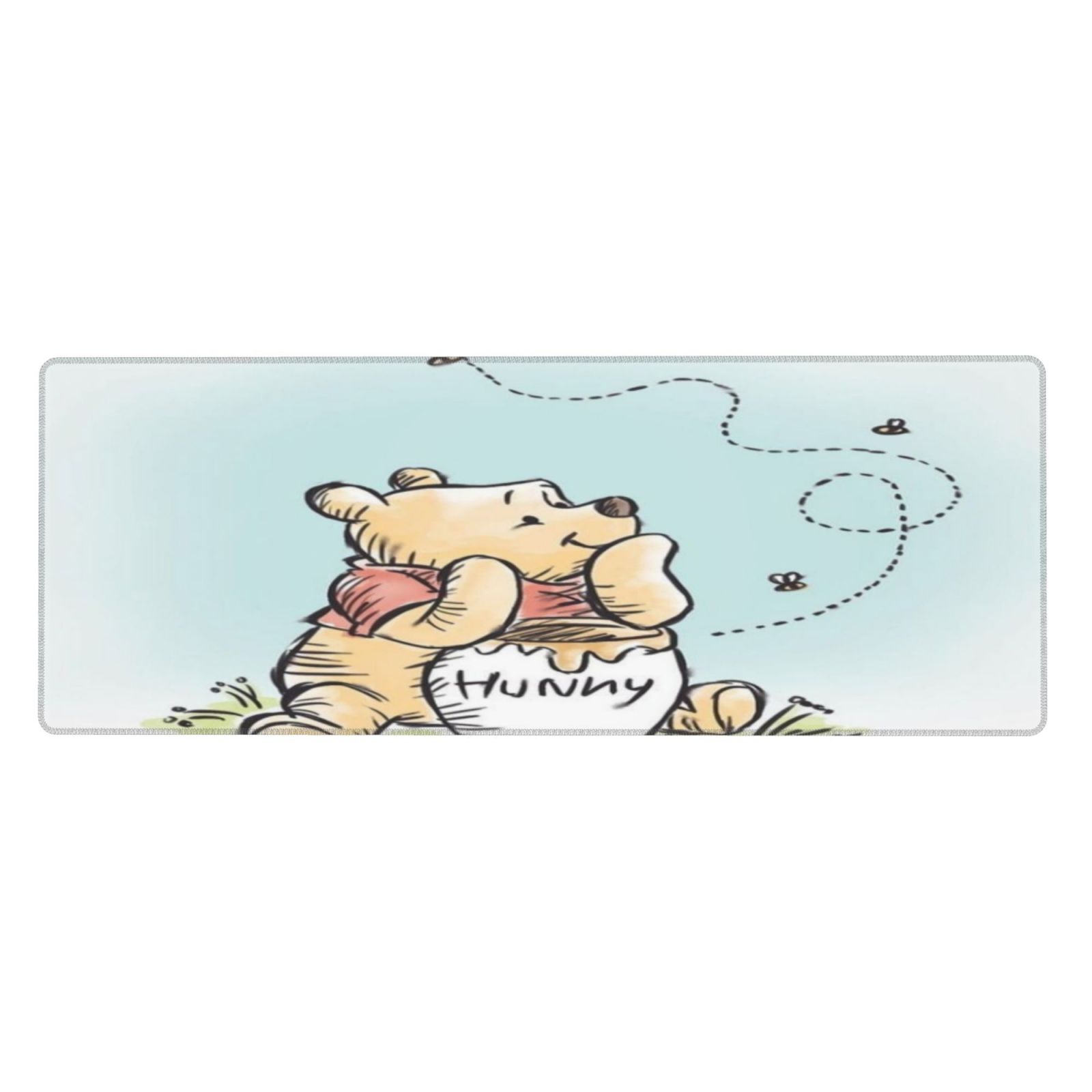 Winnie The Poo Mouse Pad with Stitched Edge Desk Mat Keyboard Pad for ...