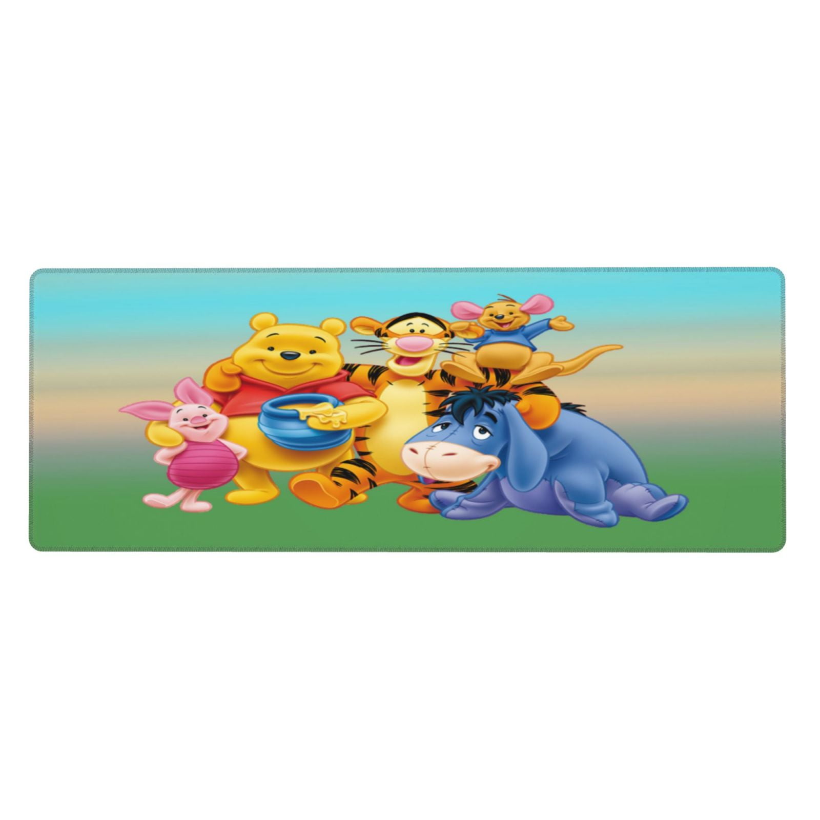 Winnie The Poo Mouse Pad with Stitched Edge Desk Mat Keyboard Pad for ...