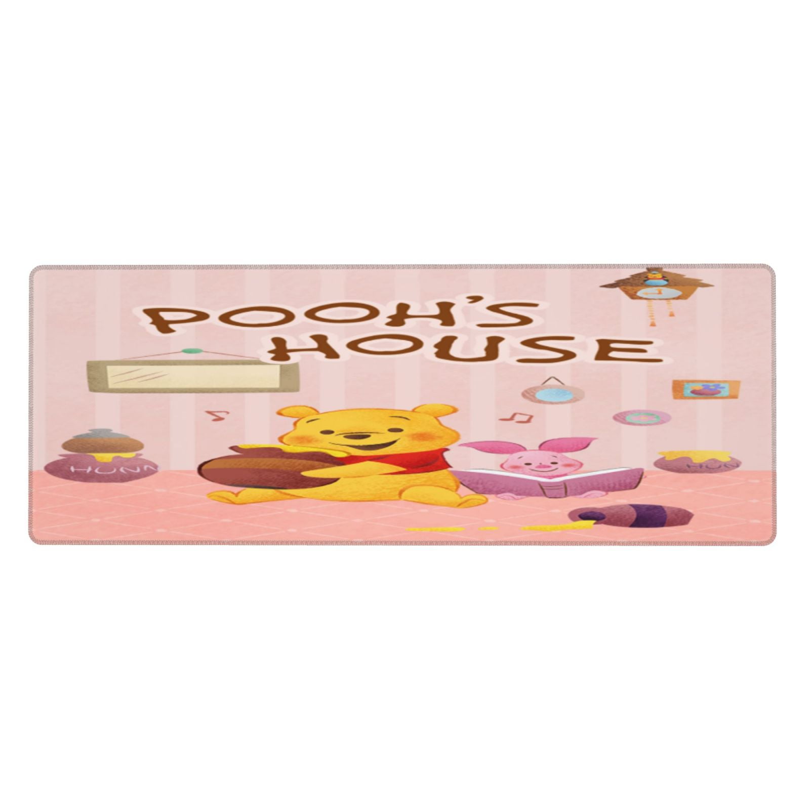 Winnie The Poo Mouse Pad with Stitched Edge Desk Mat Keyboard Pad for ...