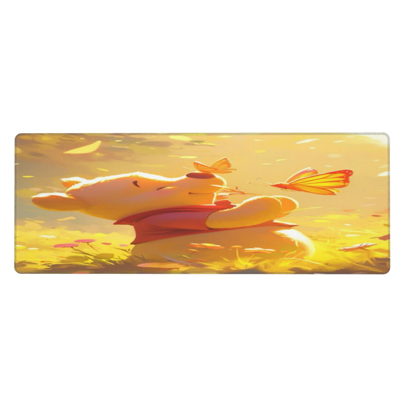 Winnie The Poo Mouse Pad with Stitched Edge Desk Mat Keyboard Pad for ...