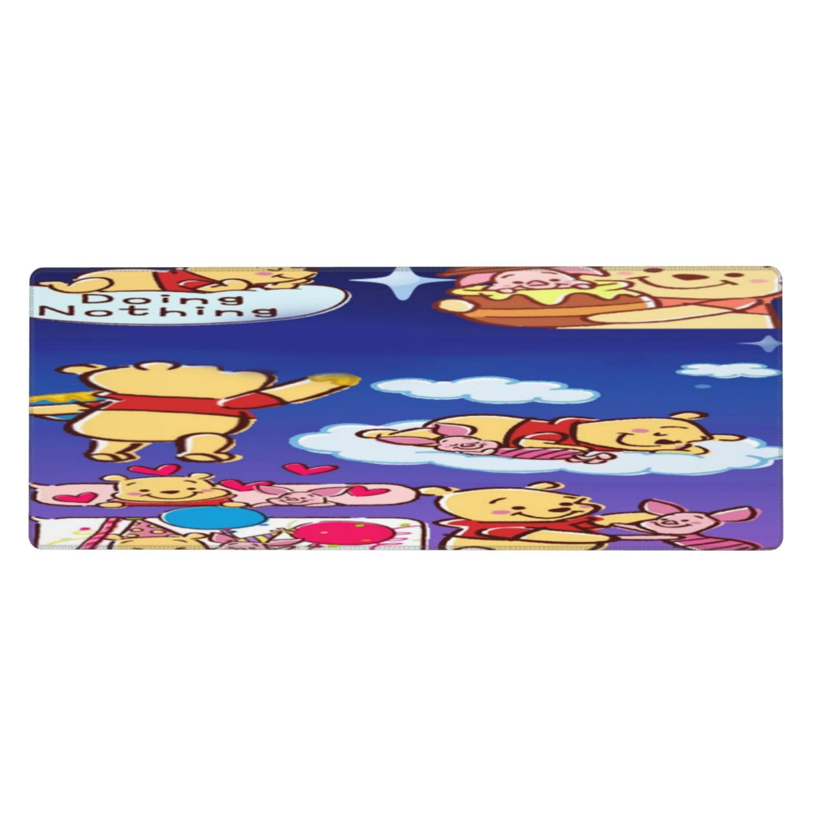 Winnie The Poo Mouse Pad with Stitched Edge Desk Mat Keyboard Pad for ...