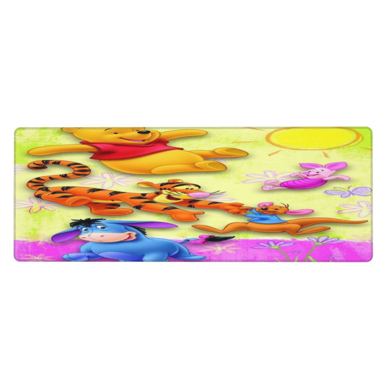 Winnie The Poo Mouse Pad with Stitched Edge Desk Mat Keyboard Pad for ...