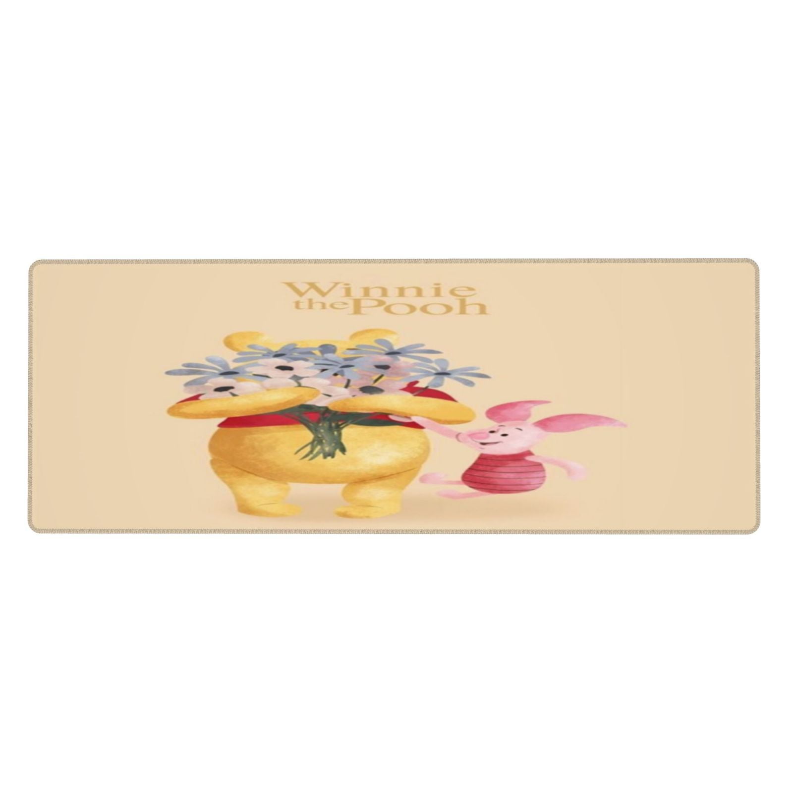 Winnie The Poo Mouse Pad with Stitched Edge Desk Mat Keyboard Pad for ...