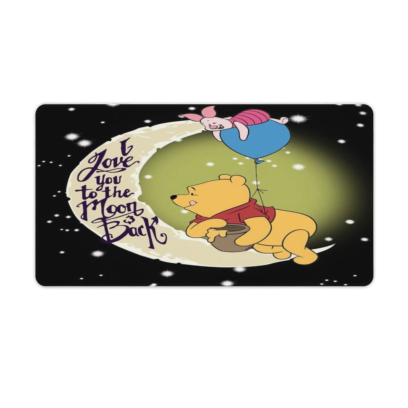 Winnie The Poo Mouse Pad with Stitched Edge Desk Mat Keyboard Pad for ...