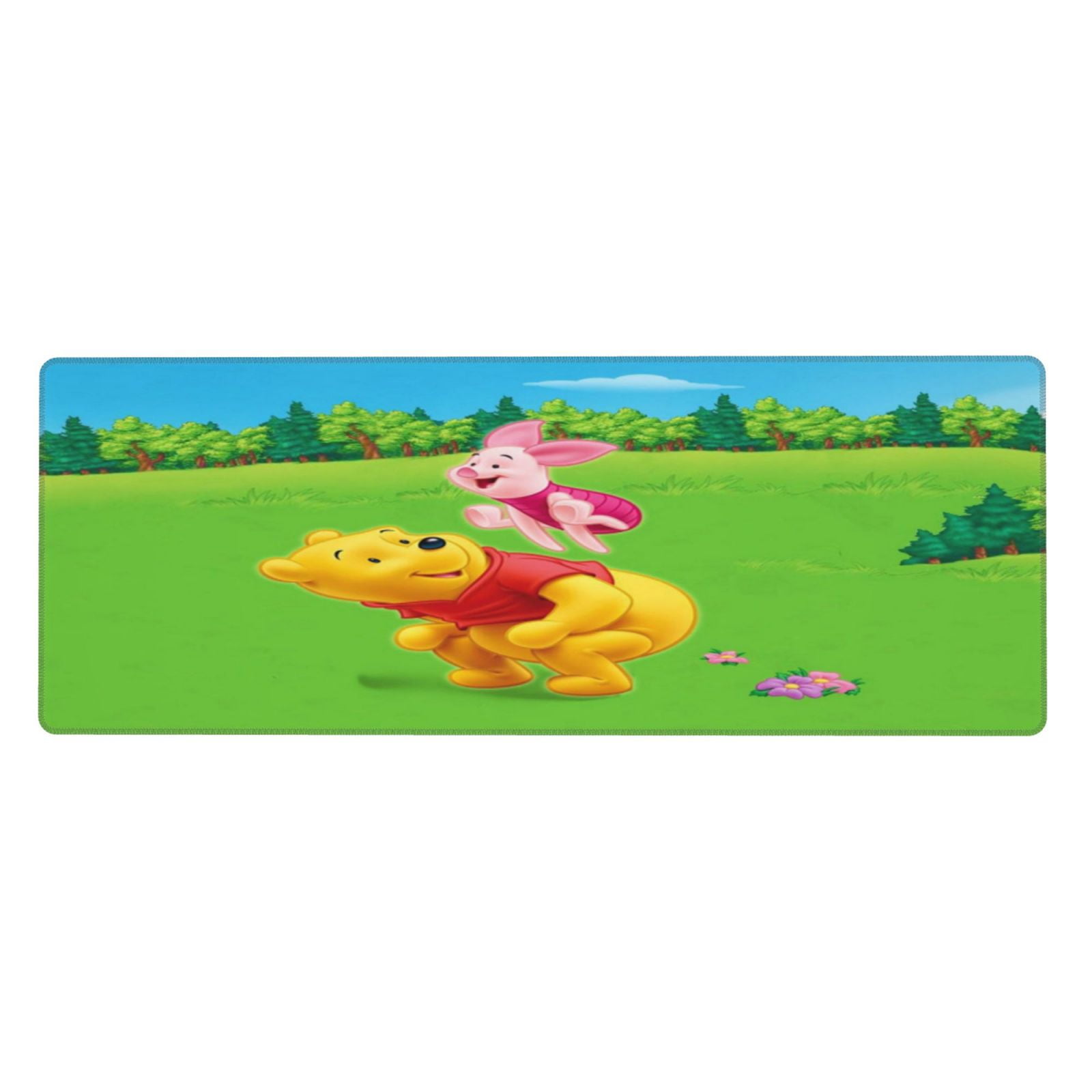 Winnie The Poo Mouse Pad with Stitched Edge Desk Mat Keyboard Pad for ...