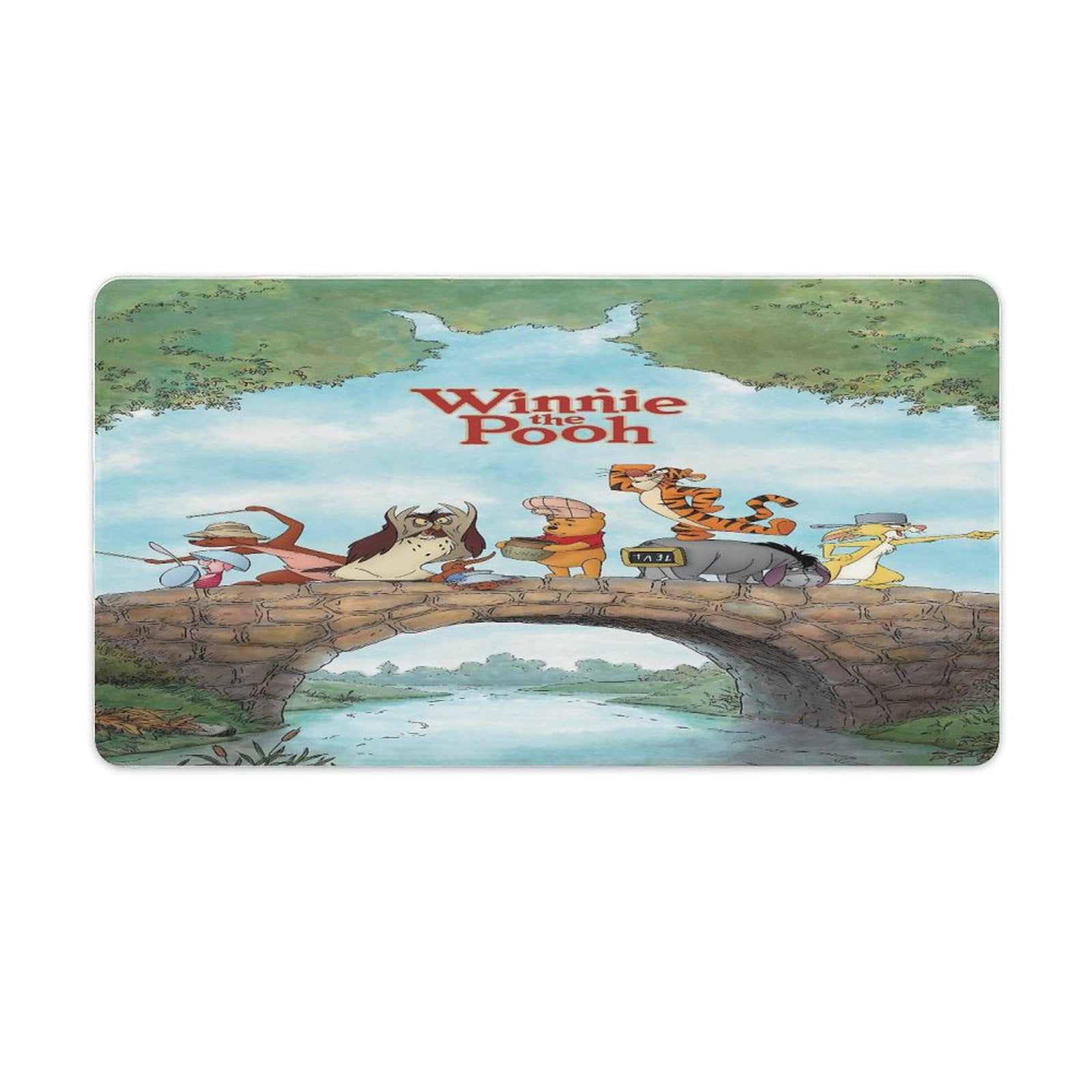 Winnie The Poo Mouse Pad with Stitched Edge Desk Mat Keyboard Pad for ...
