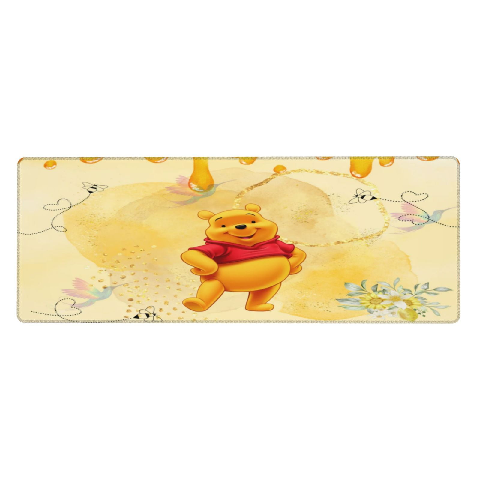 Winnie The Poo Mouse Pad with Stitched Edge Desk Mat Keyboard Pad for ...
