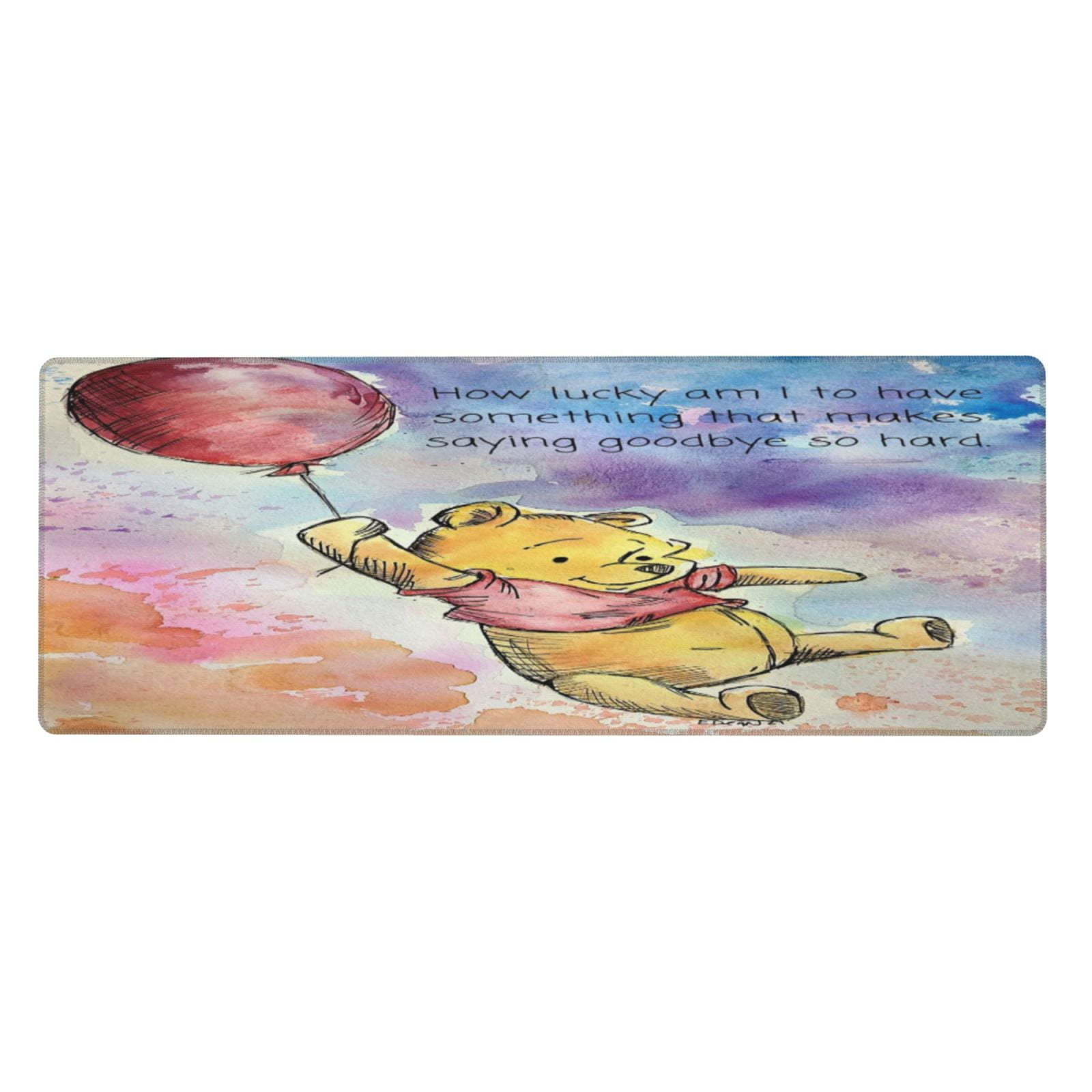 Winnie The Poo Mouse Pad with Stitched Edge Desk Mat Keyboard Pad for ...