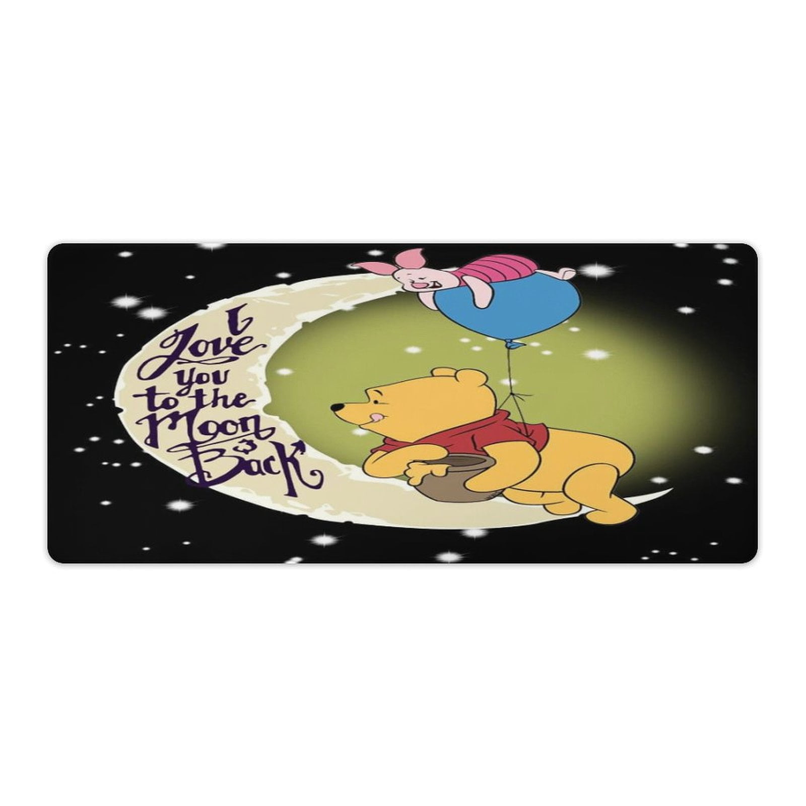 Winnie The Poo Mouse Pad with Stitched Edge Desk Mat Keyboard Pad for ...