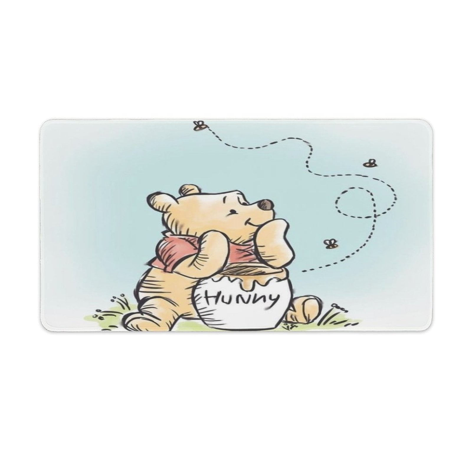 Winnie The Poo Mouse Pad with Stitched Edge Desk Mat Keyboard Pad for ...
