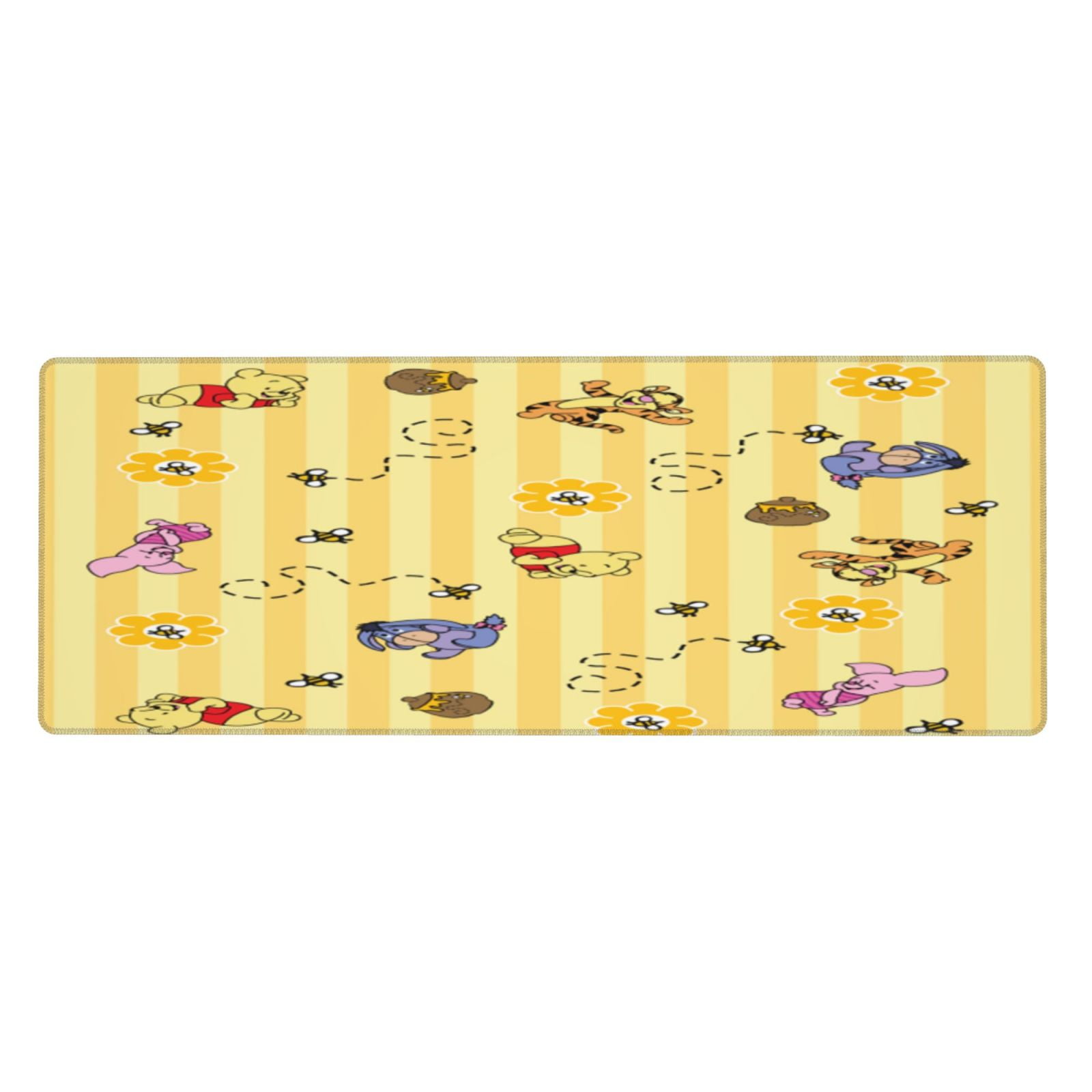 Winnie The Poo Mouse Pad with Stitched Edge Desk Mat Keyboard Pad for ...