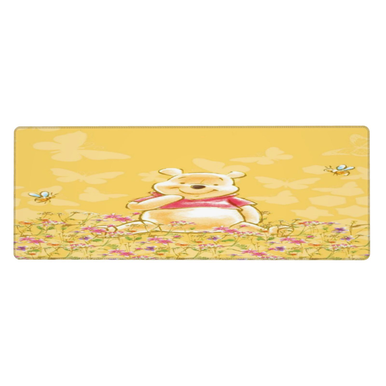 Winnie The Poo Mouse Pad with Stitched Edge Desk Mat Keyboard Pad for ...