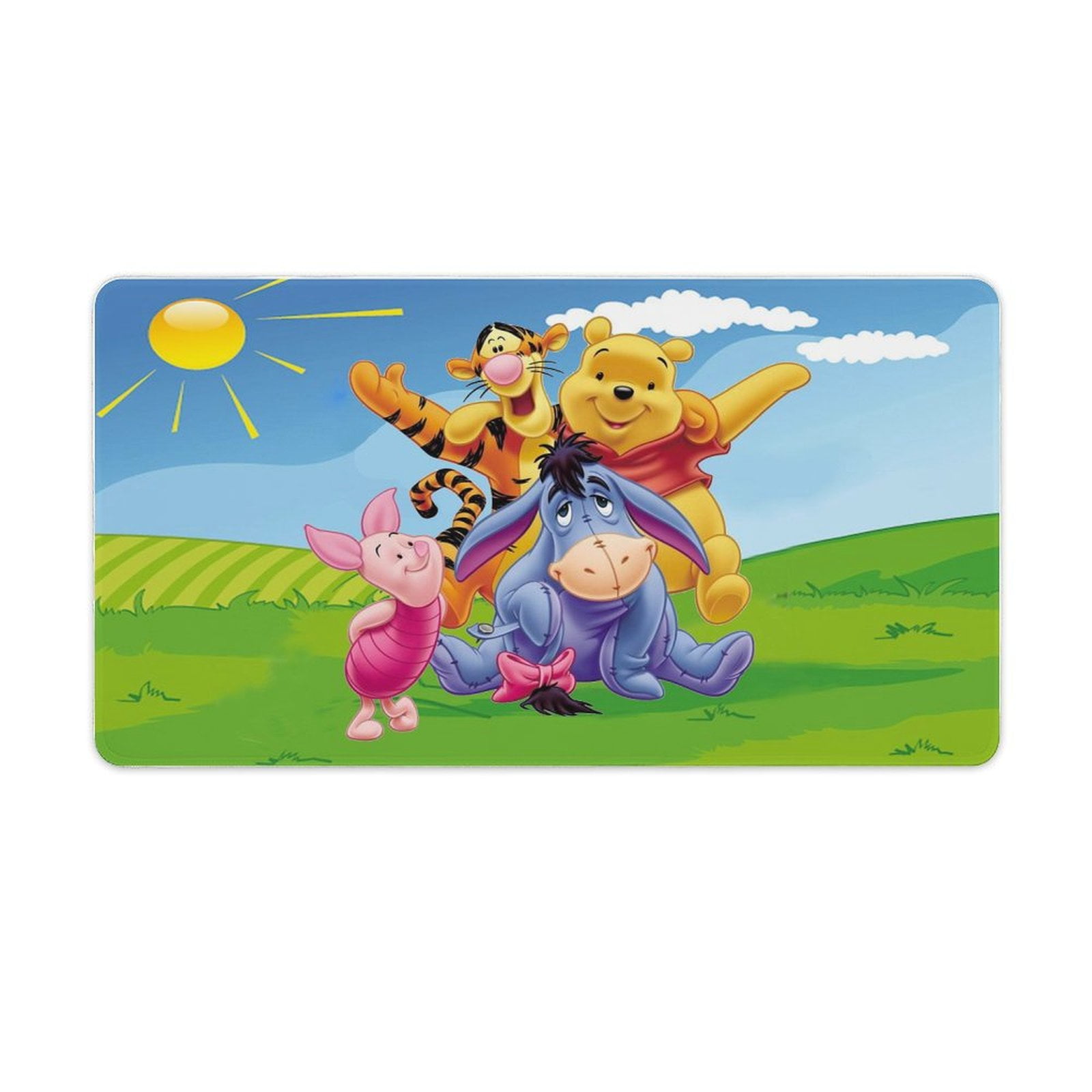 Winnie The Poo Mouse Pad with Stitched Edge Desk Mat Keyboard Pad for ...
