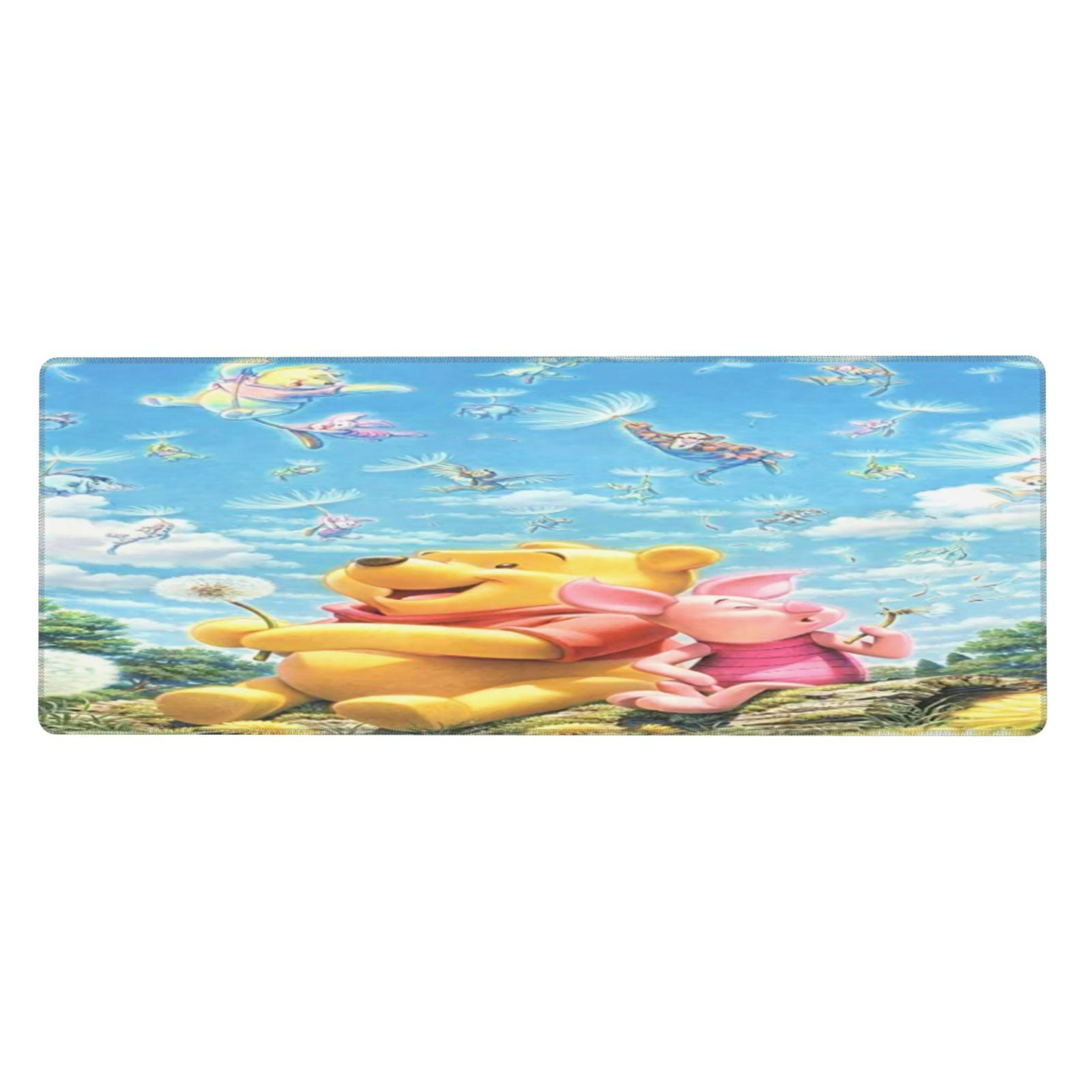 Winnie The Poo Mouse Pad with Stitched Edge Desk Mat Keyboard Pad for ...