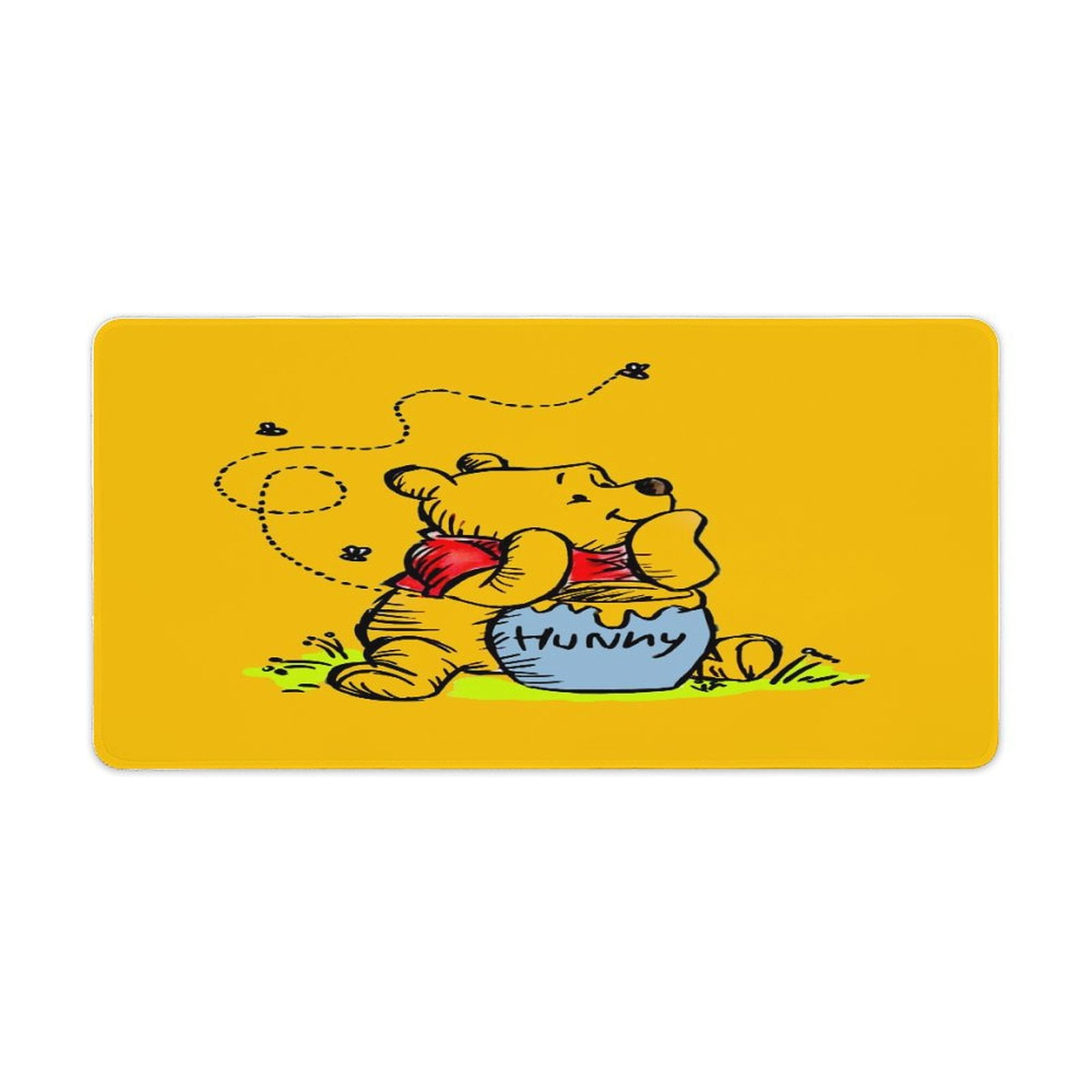 Winnie The Poo Mouse Pad with Stitched Edge Desk Mat Keyboard Pad for ...