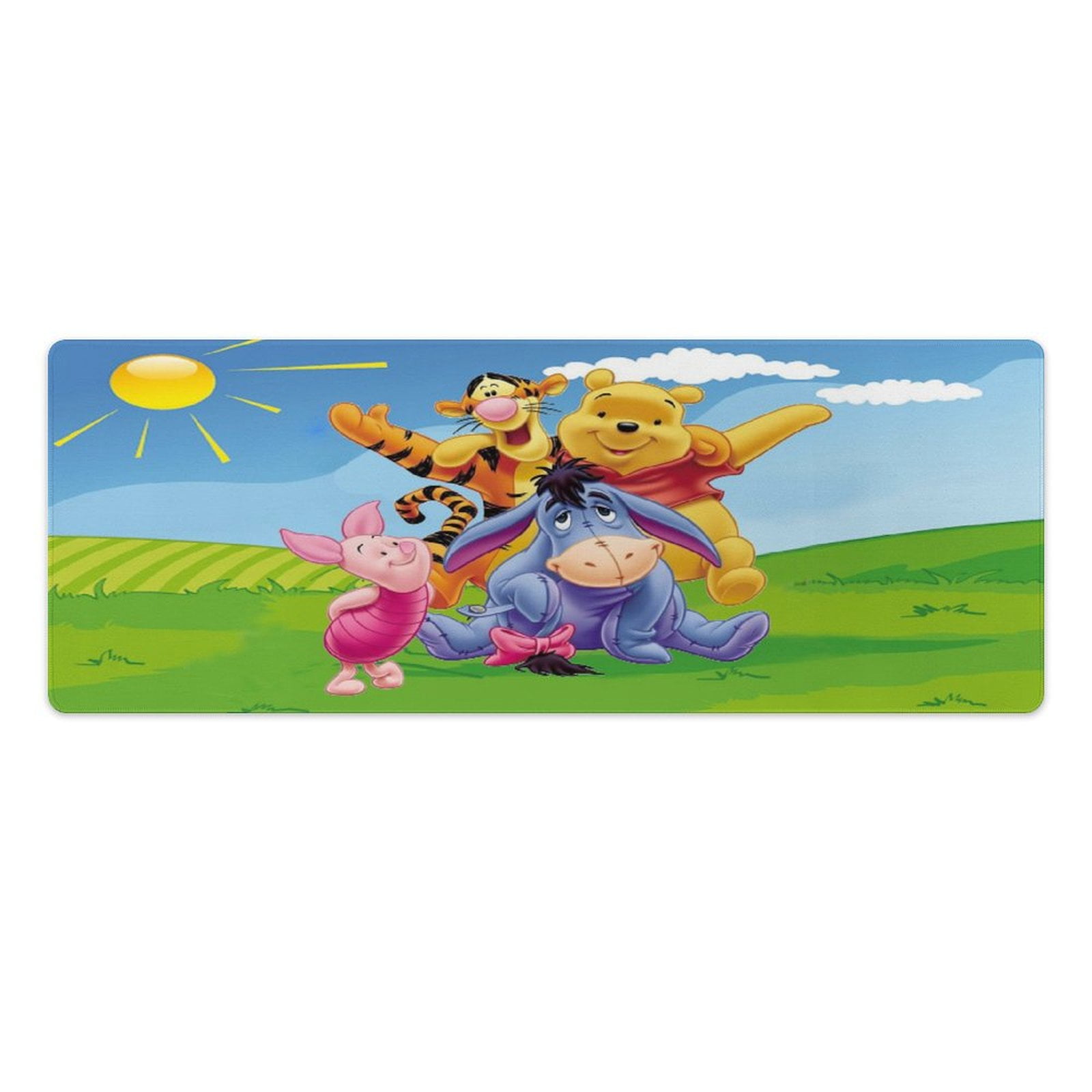 Winnie The Poo Mouse Pad with Stitched Edge Desk Mat Keyboard Pad for ...