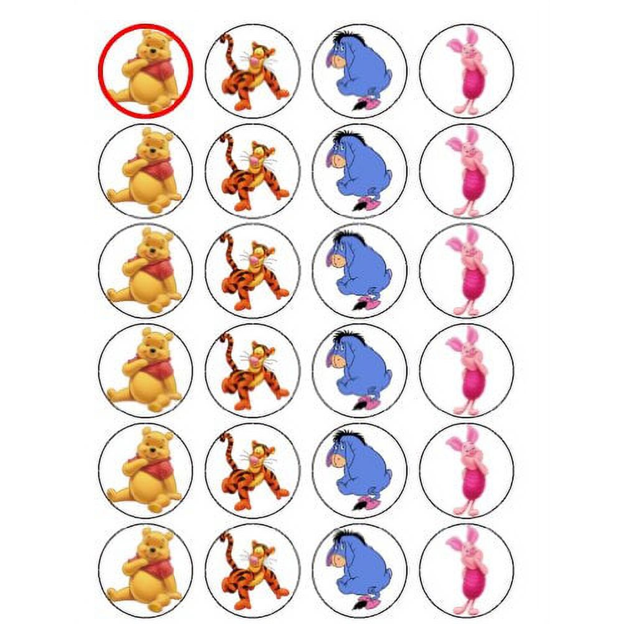 Winnie The Pooh Cupcake Picks