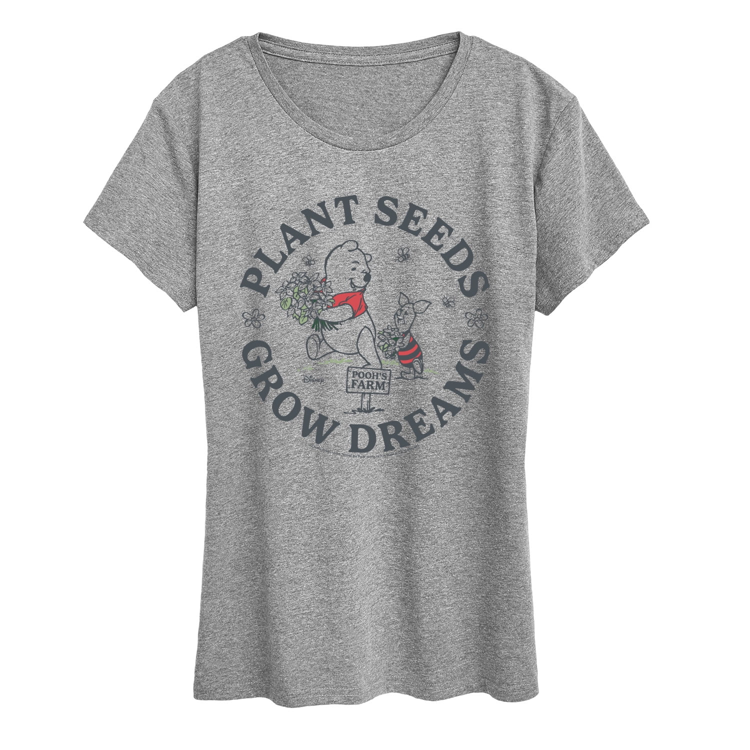 Winnie the Pooh - Plant Seeds Grow Dreams - Women's Short Sleeve ...