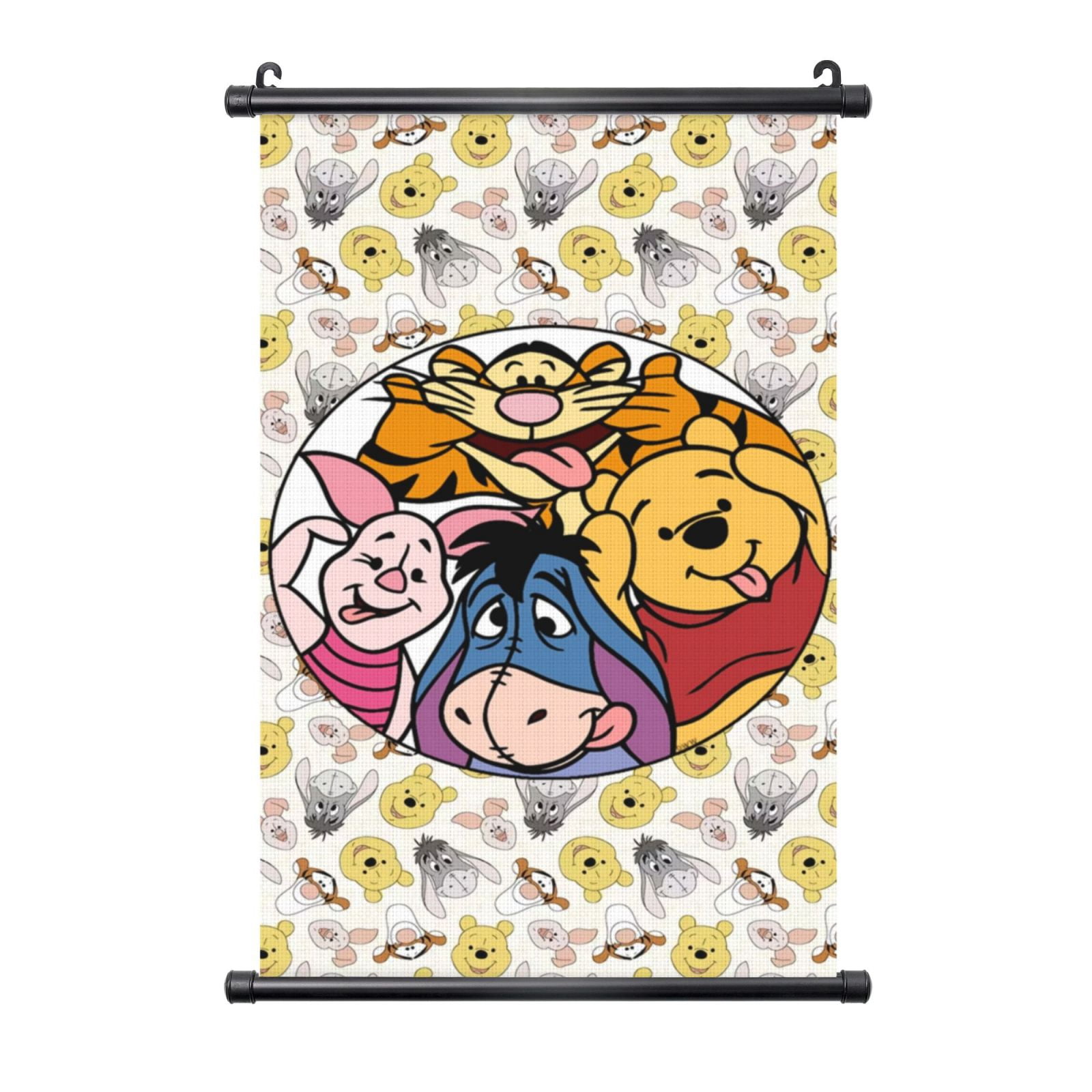 Winnie The Pooh Poster Aesthetic Canvas PVC Shaft Wall Art Hanging ...