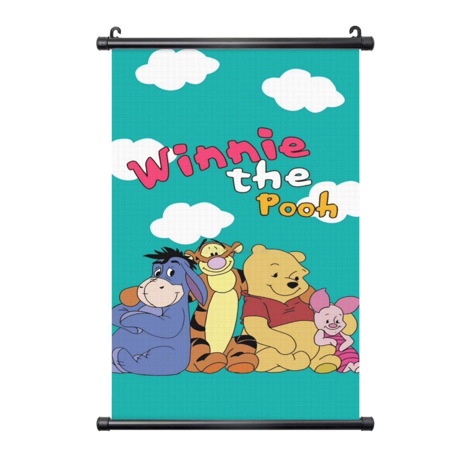Winnie The Pooh Poster Aesthetic Canvas PVC Shaft Wall Art Hanging ...