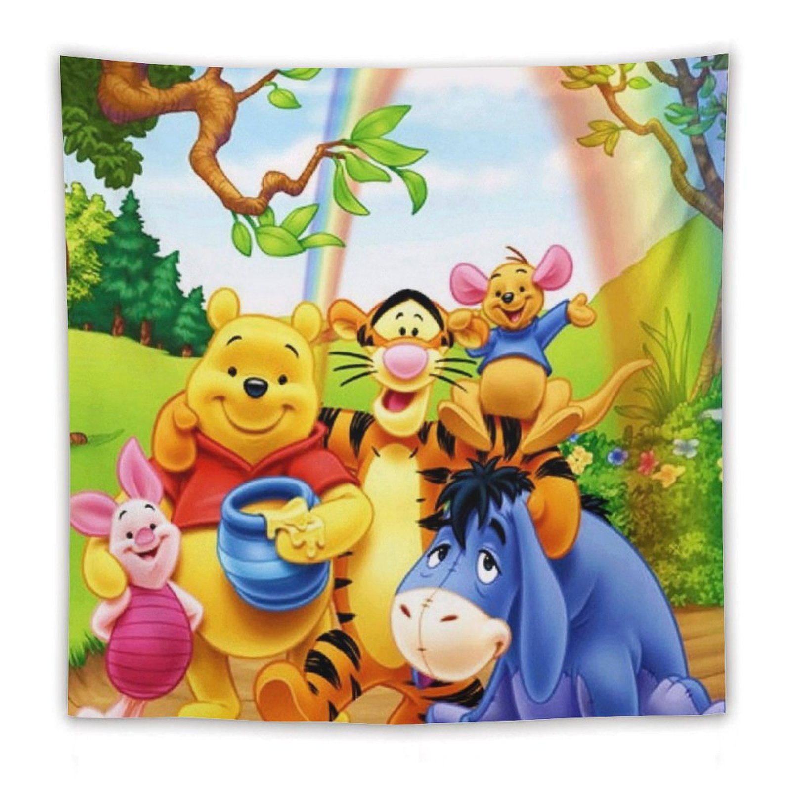 Winnie The Pooh Rapper Hip Hop Music Tapestry Wall Hanging Room Art ...
