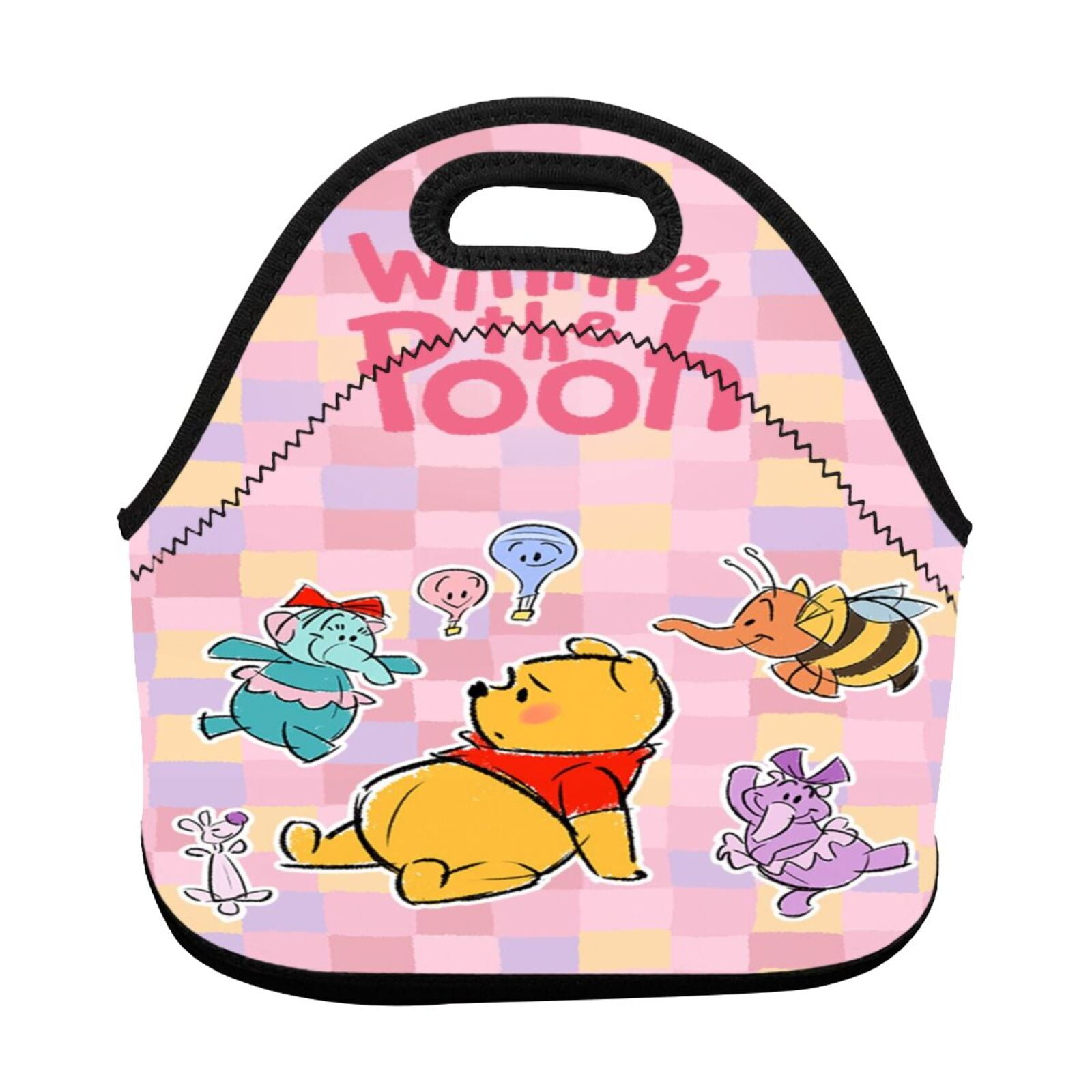 Winnie The Poo Reusable Neoprene Lunch Bag Insulated Lunch Box Thermal ...