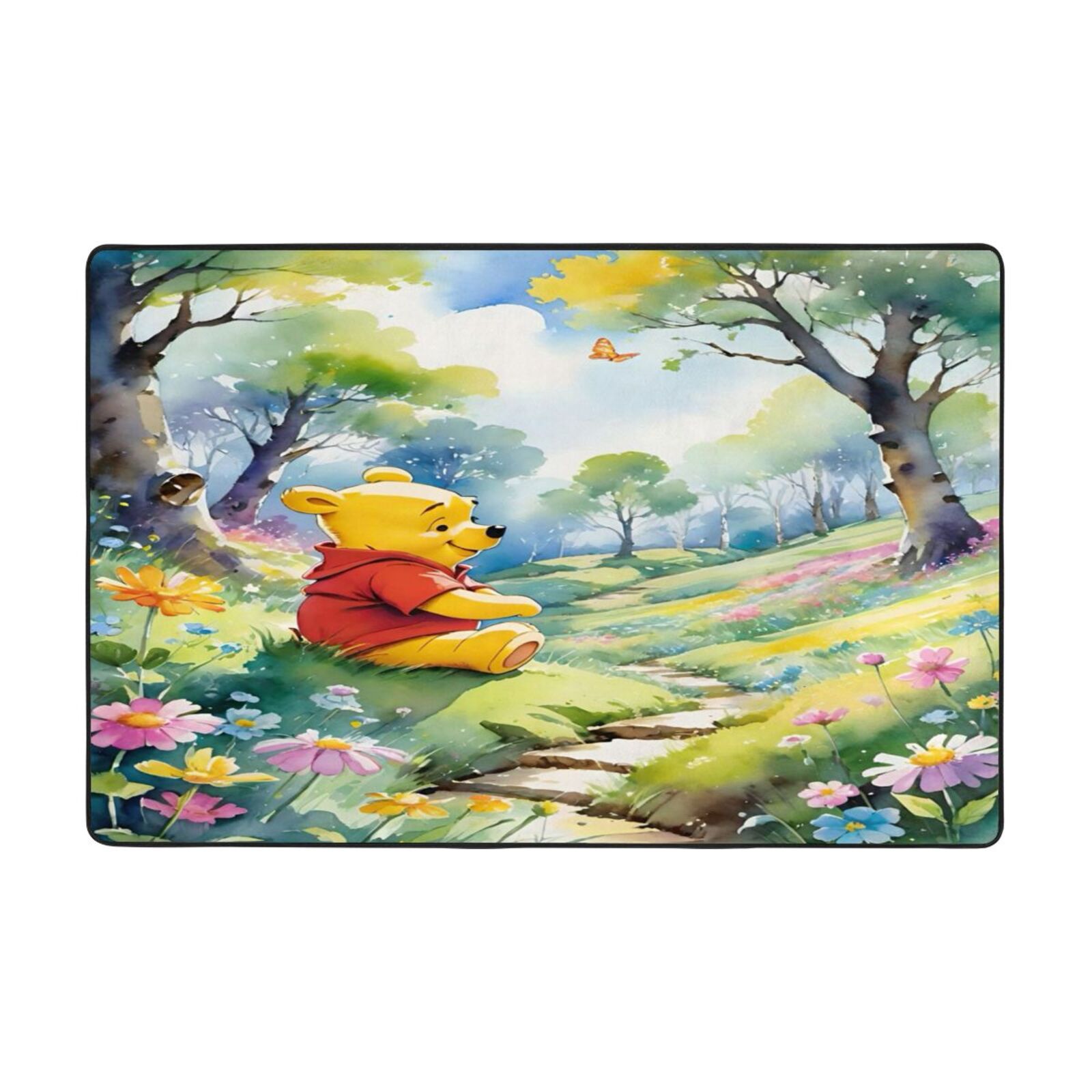 Winnie The Poo Rug Cartoon Character Carpet for Bedroom Livingroom ...