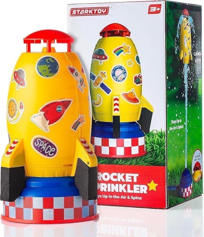 STARKTOY Water Rocket Launcher for Kids - Water Sprinkler Rocket ...