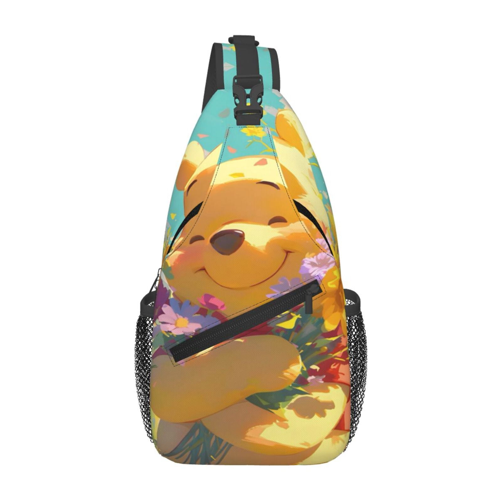 Winnie The Poo Sling Bag Crossbody Shoulder Backpack Gym Sports Travel ...