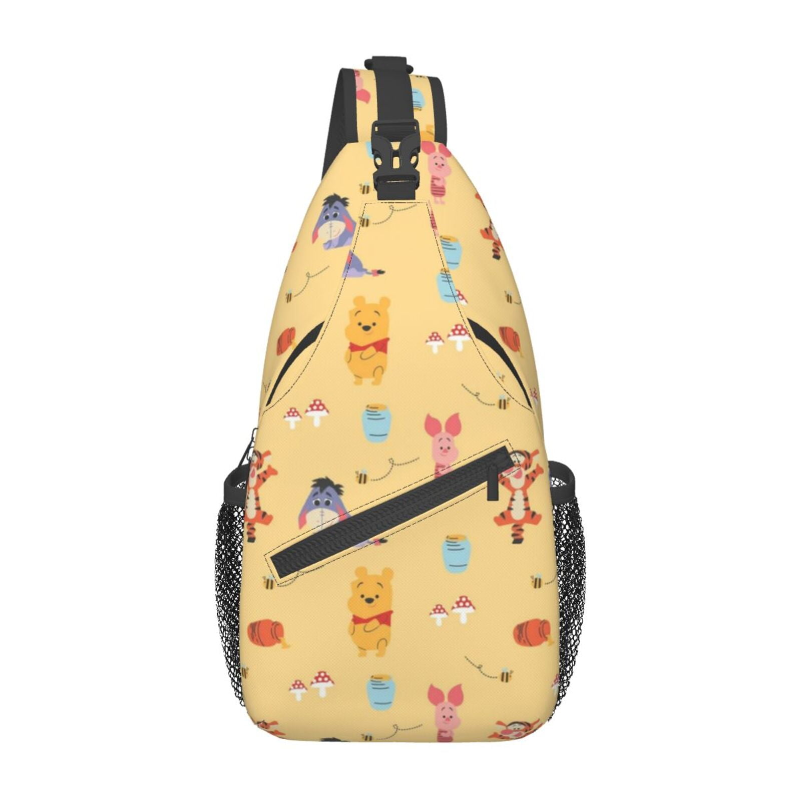Winnie The Poo Sling Bag Crossbody Shoulder Backpack Gym Sports Travel ...