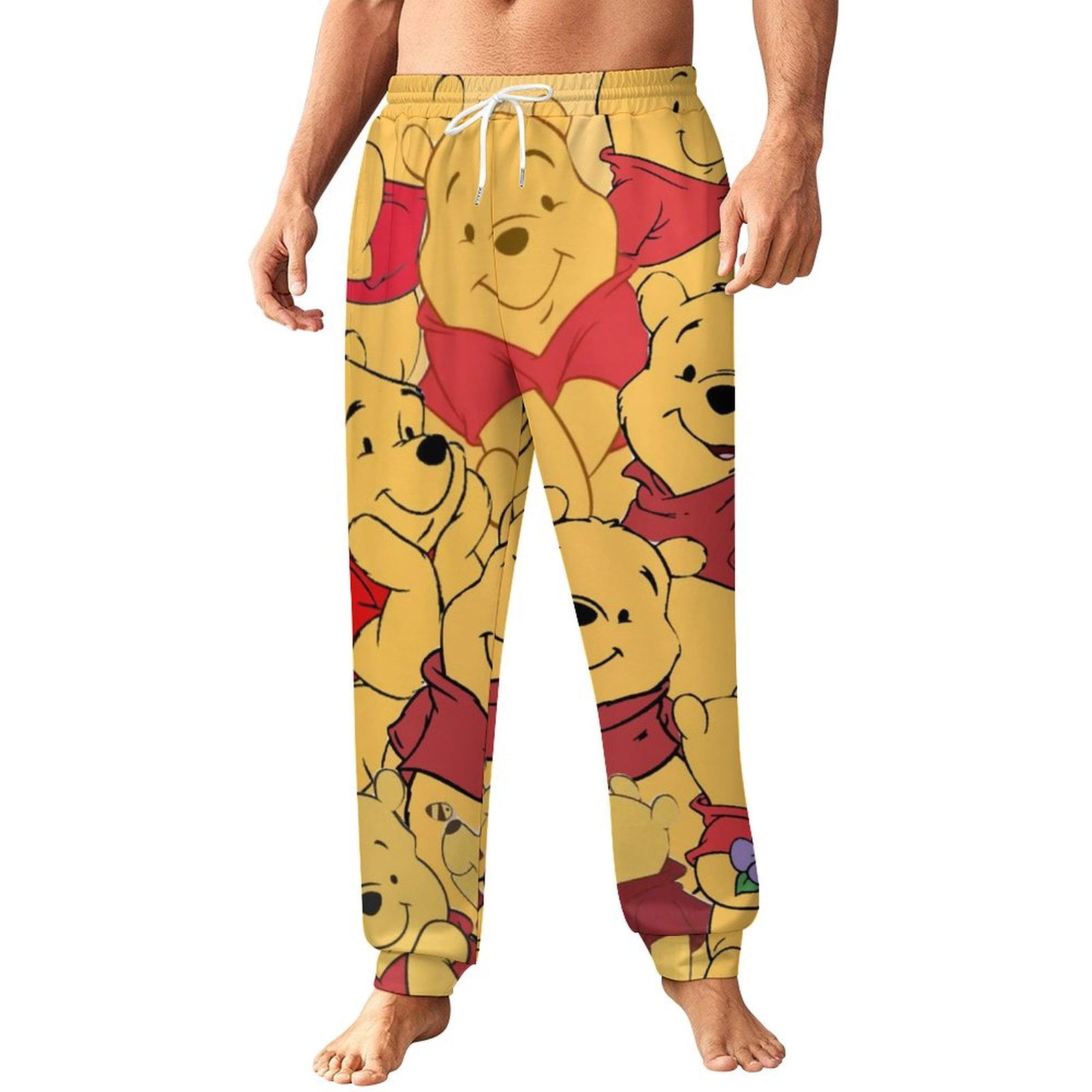 Winnie The Pooh Sweatpants for Men Women, Funny Print Drawstring Jogger ...
