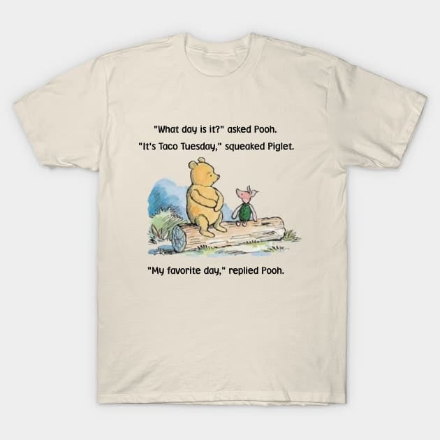 Winnie The Pooh Taco Tuesday T-Shirt,Light Pink Color,Size S - Walmart.com