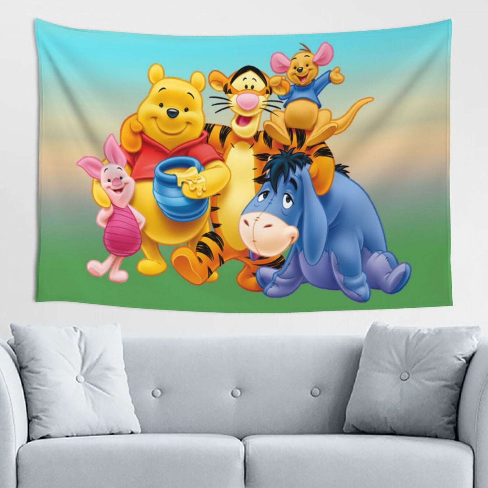 Winnie The Pooh Tapestry Wall Hanging Wall Art Decor Wall Tapestry For ...