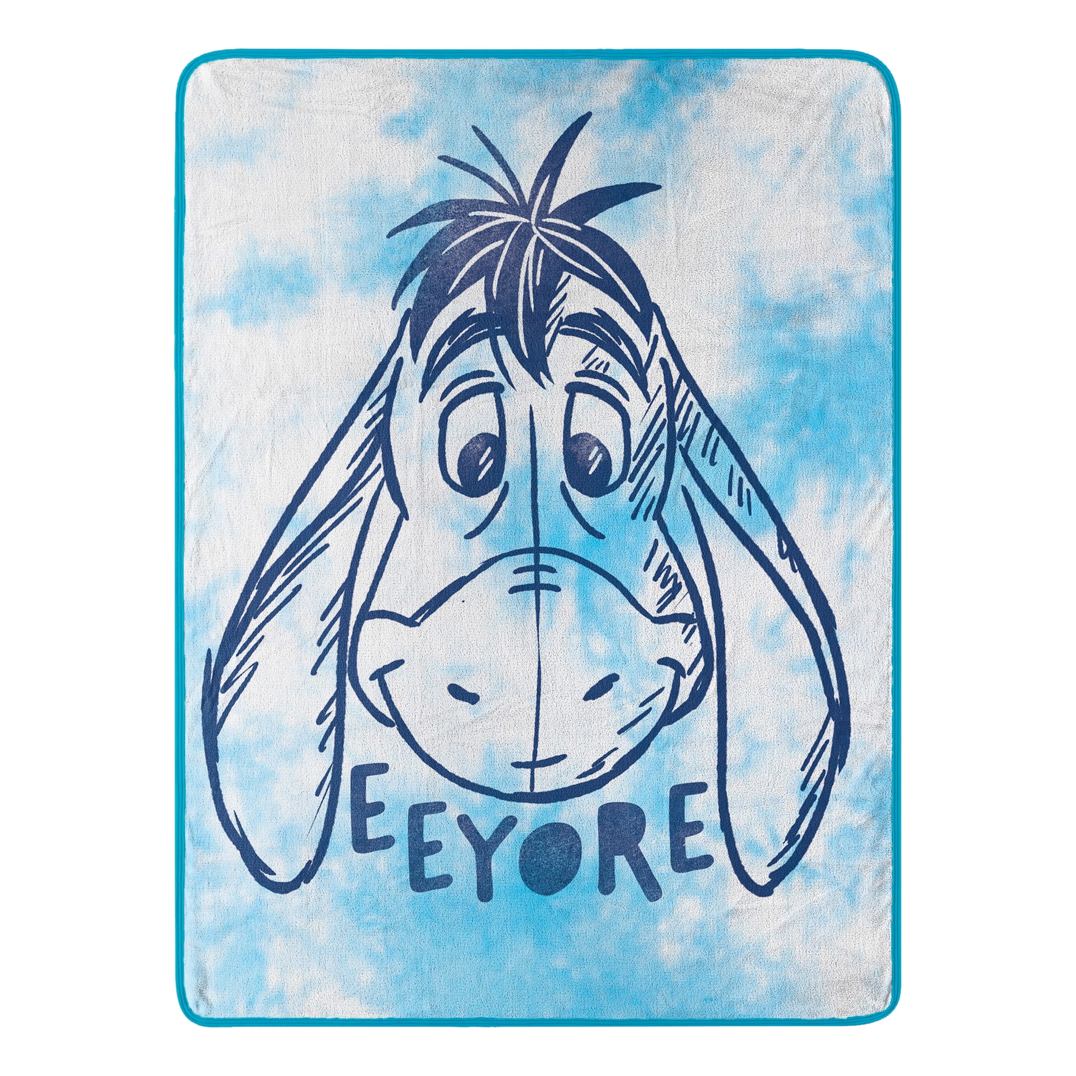 Winnie The Pooh Tie Dye Eeyore Kids Micro Raschel Throw Blanket ...