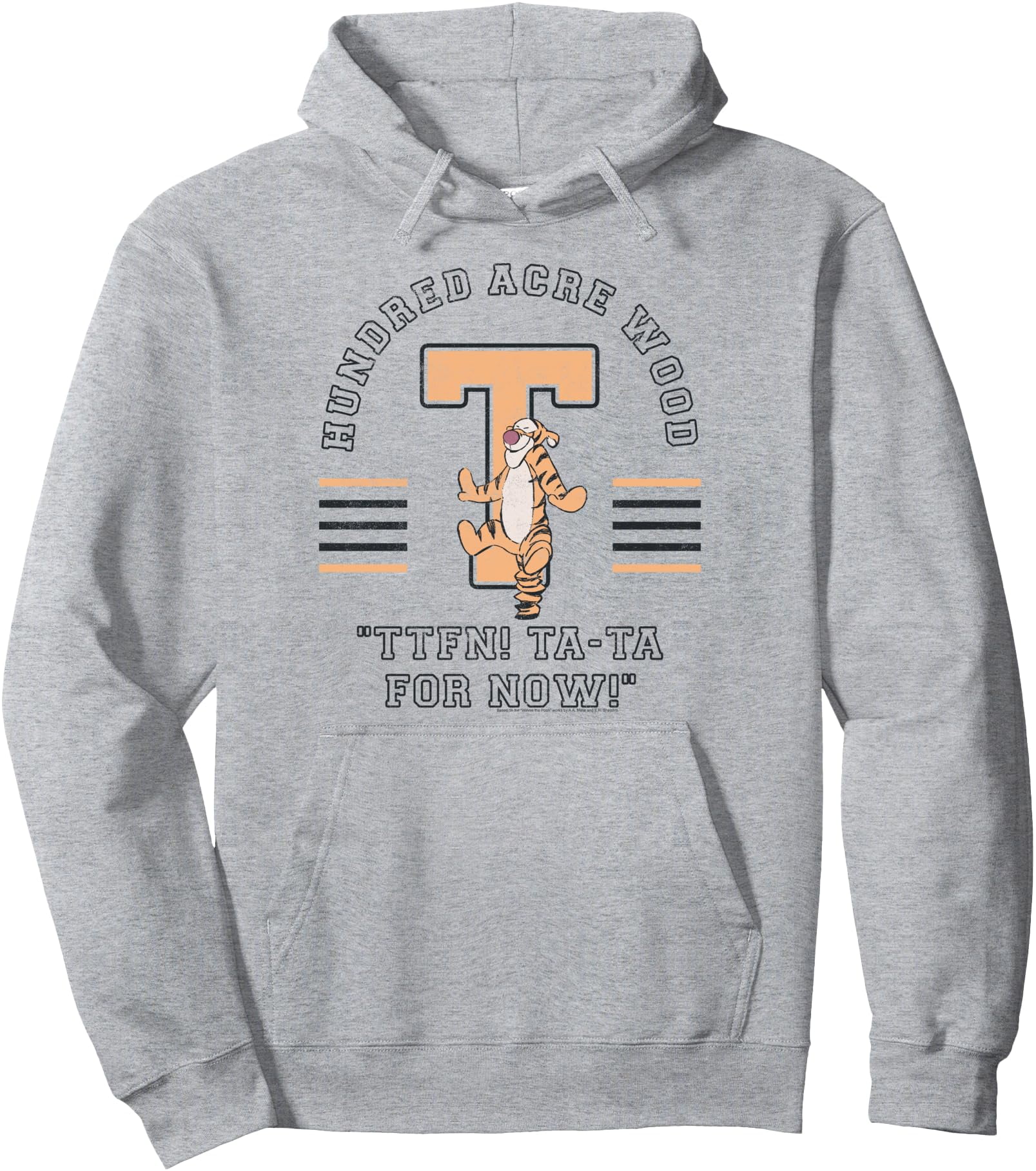 Winnie The Pooh Tigger Hundred Acre Wood TTFN Pullover Hoodie for Men ...