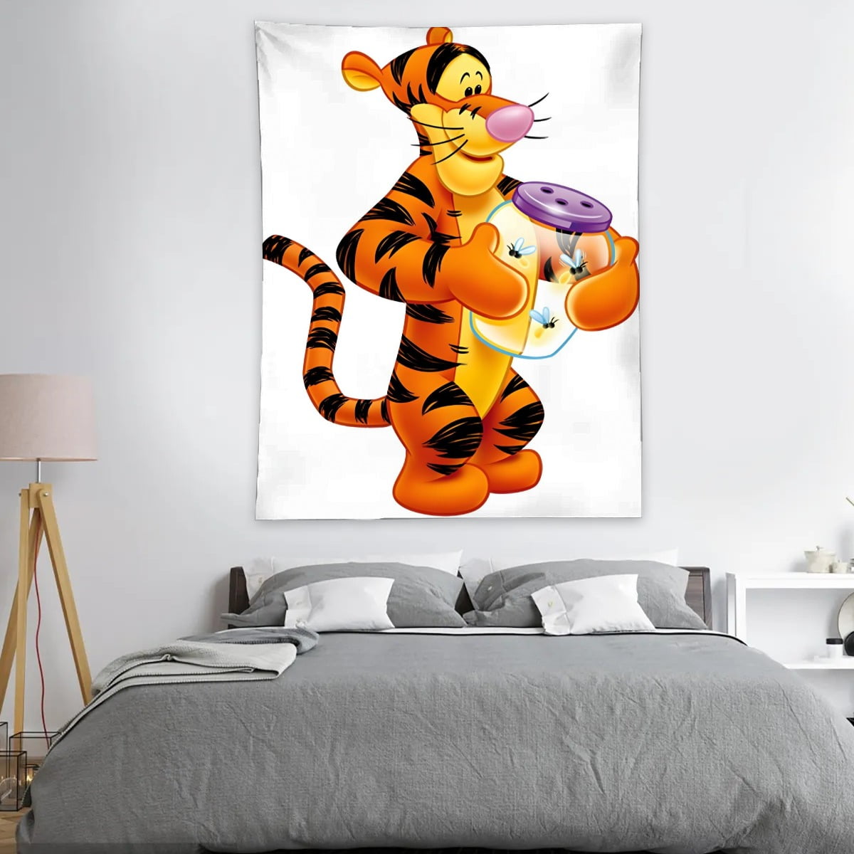 Winnie The Pooh-Tigger Tapestry 40 x 60 Inches With Vivid Colors Realistic Details Easy To Hang ...