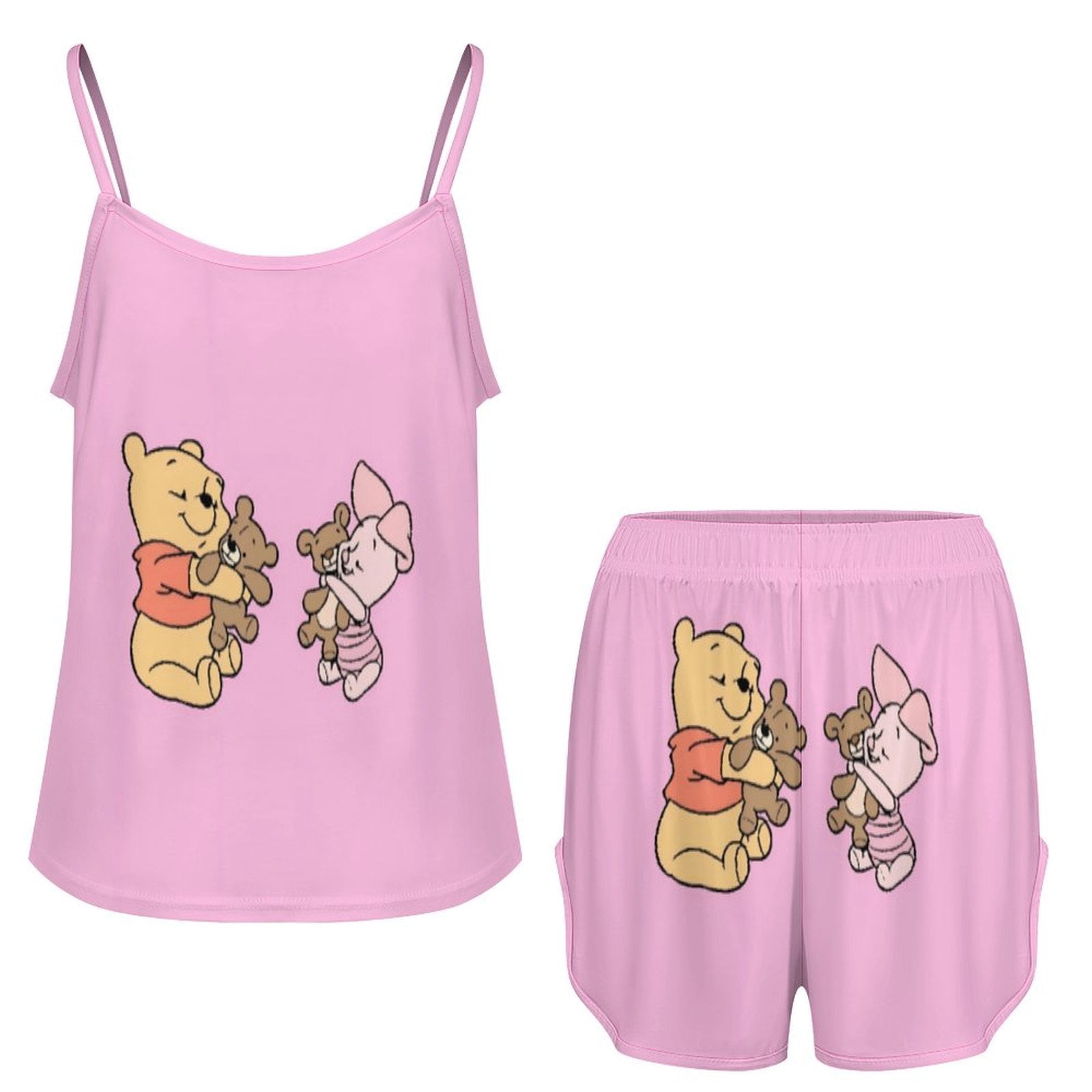 Winnie The Pooh Women's pajamas ice silk suspender set M - Walmart.com