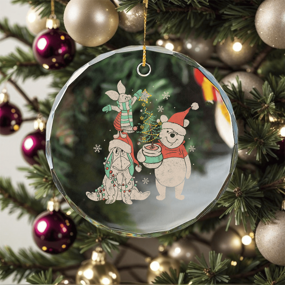 Winnie The Spirit Friends Ornament, Home Decor, Crystal Glass Ornament ...