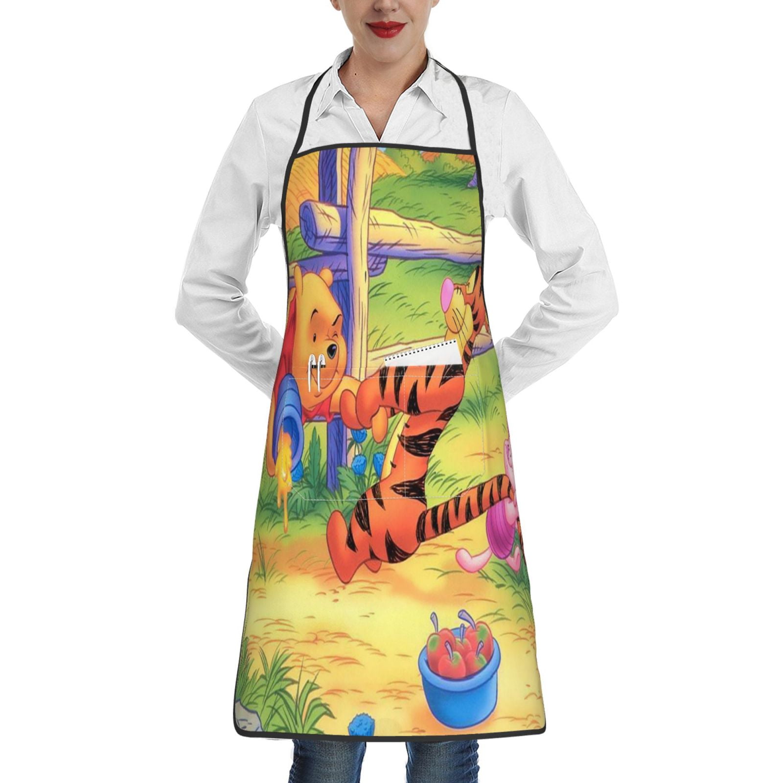 Winnie Waterproof Cooking Aprons, Adjustable Bib Soft Chef Apron With 2 ...